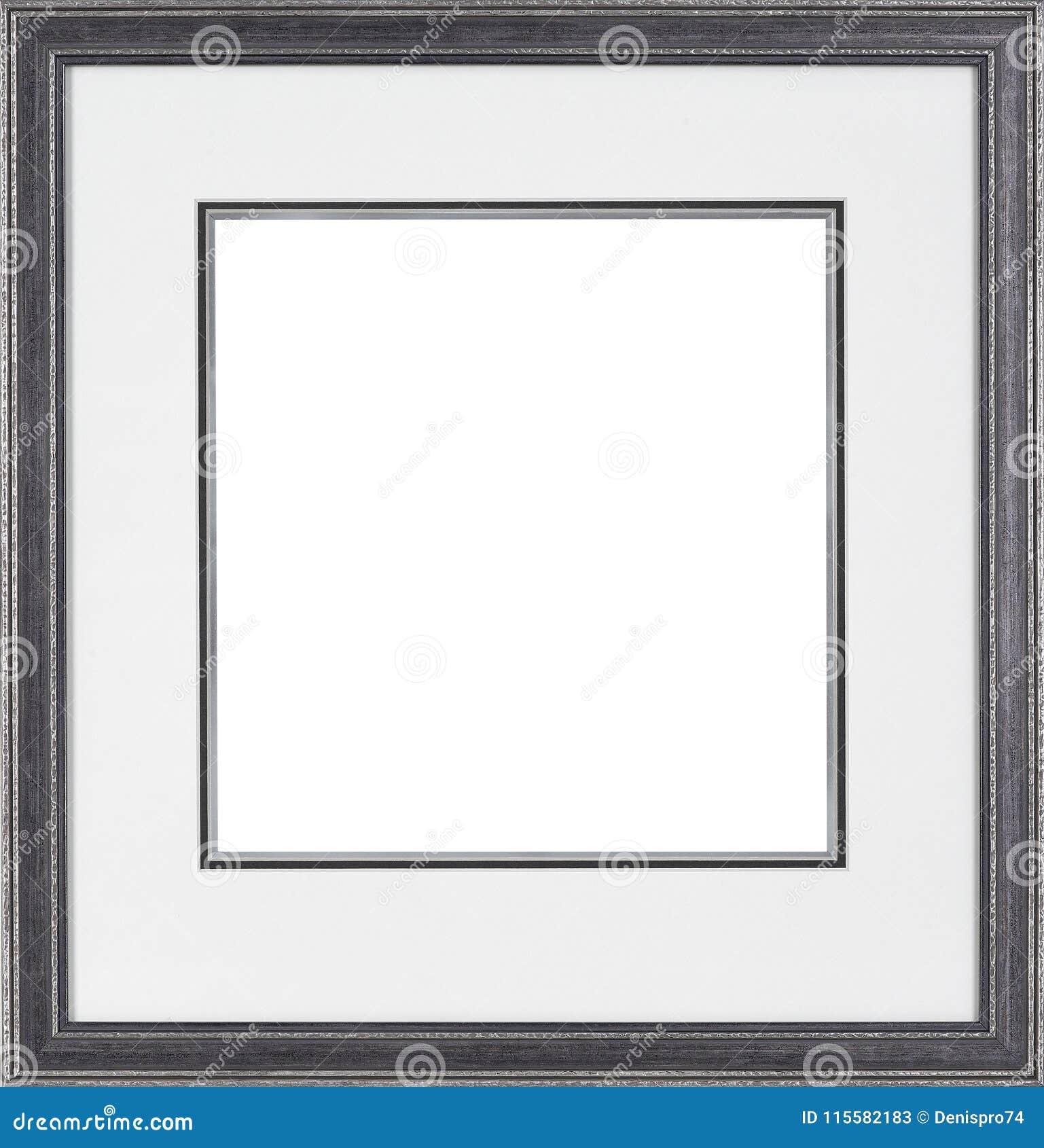Picture Frame Isolated on White Stock Image - Image of deco ...