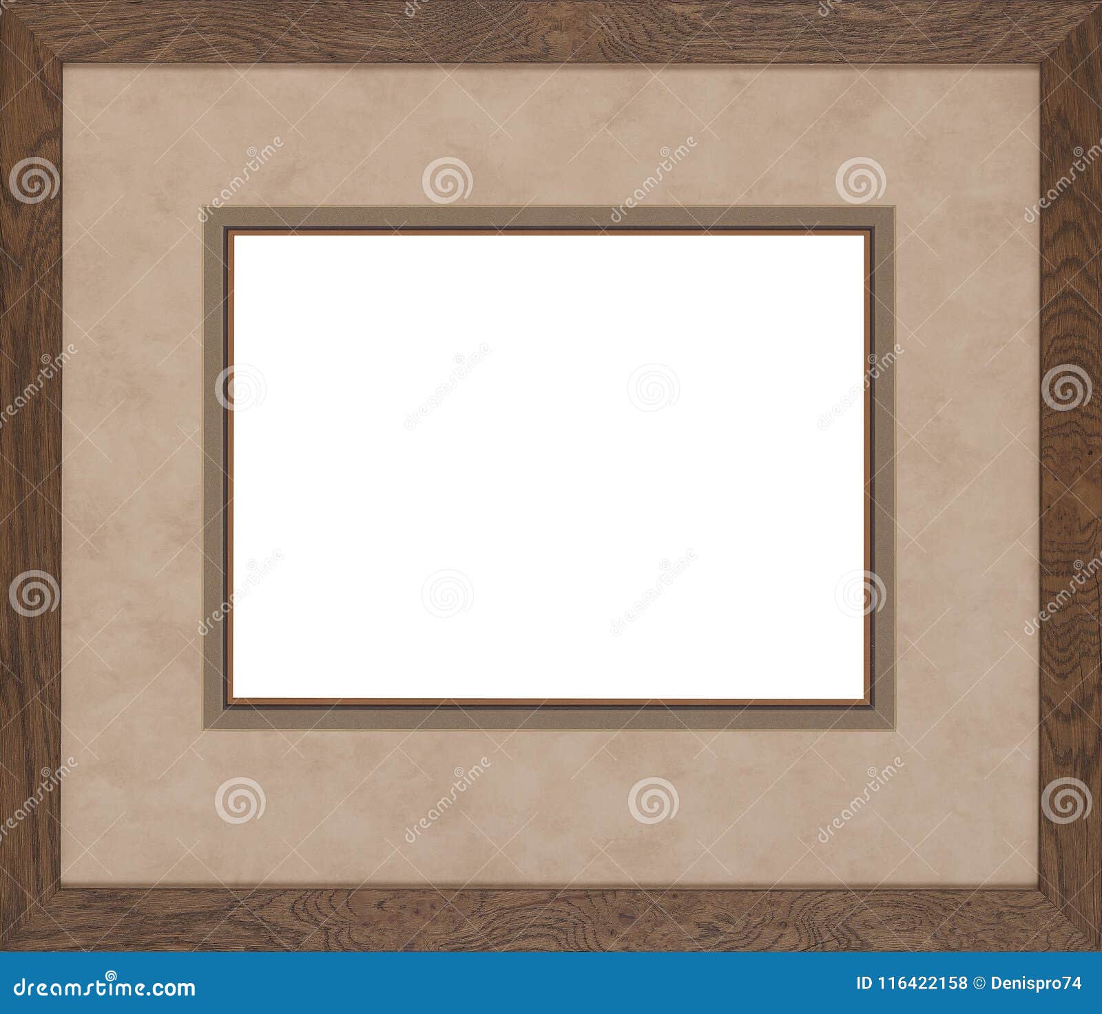 Picture Frame Isolated on White Stock Photo - Image of gilded, decor ...