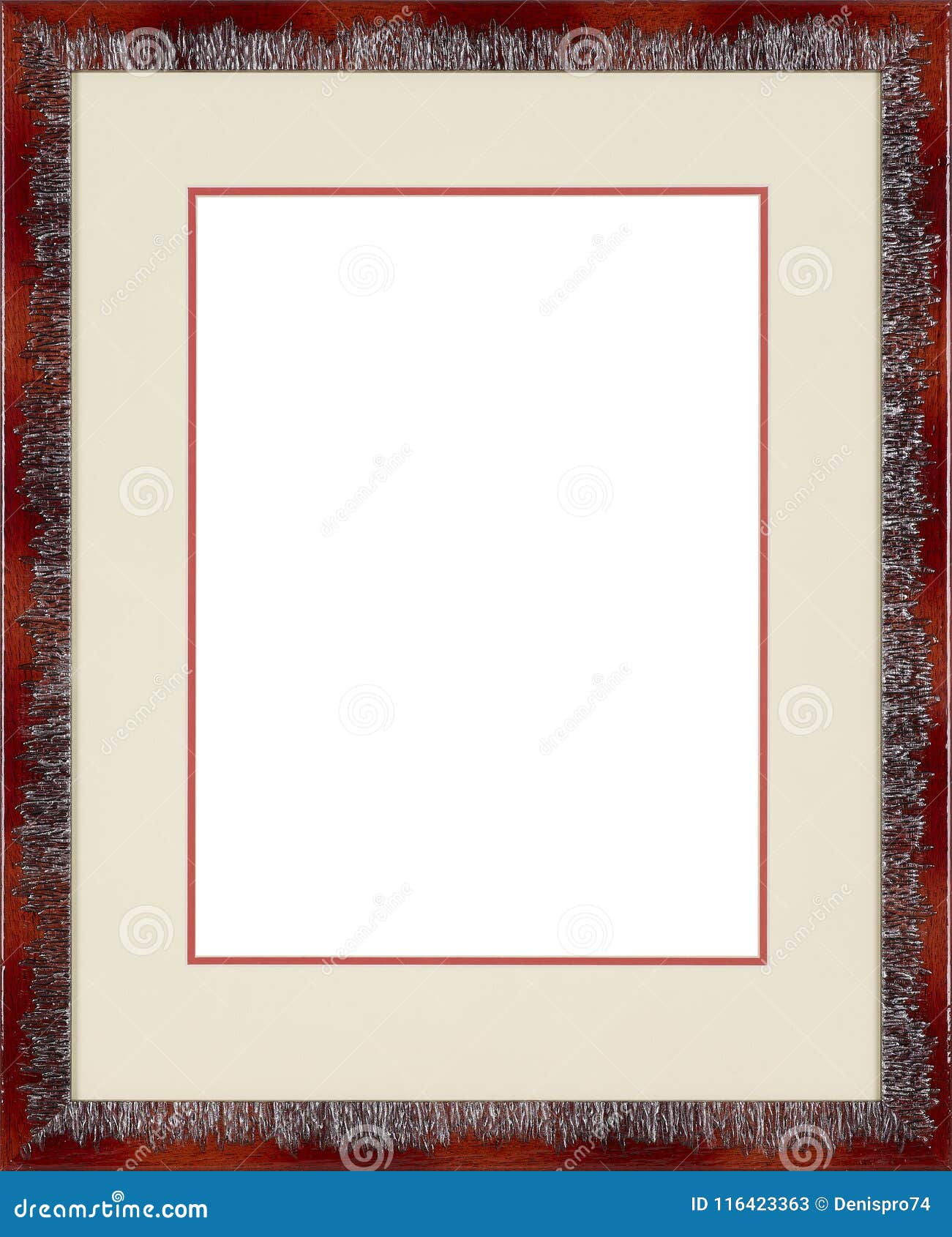 Picture Frame Isolated on White Stock Image - Image of exhibition ...