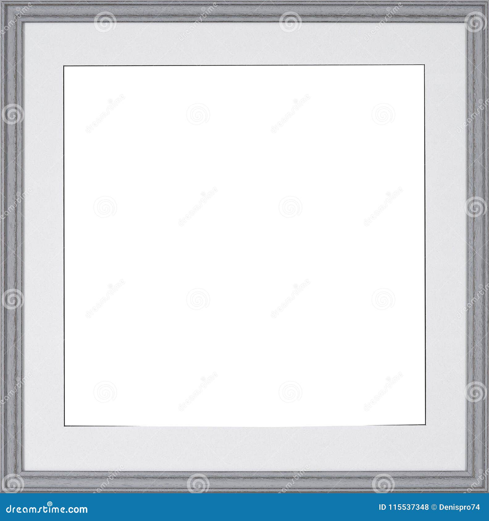 Picture Frame Isolated on White Stock Photo - Image of classic, gallery ...