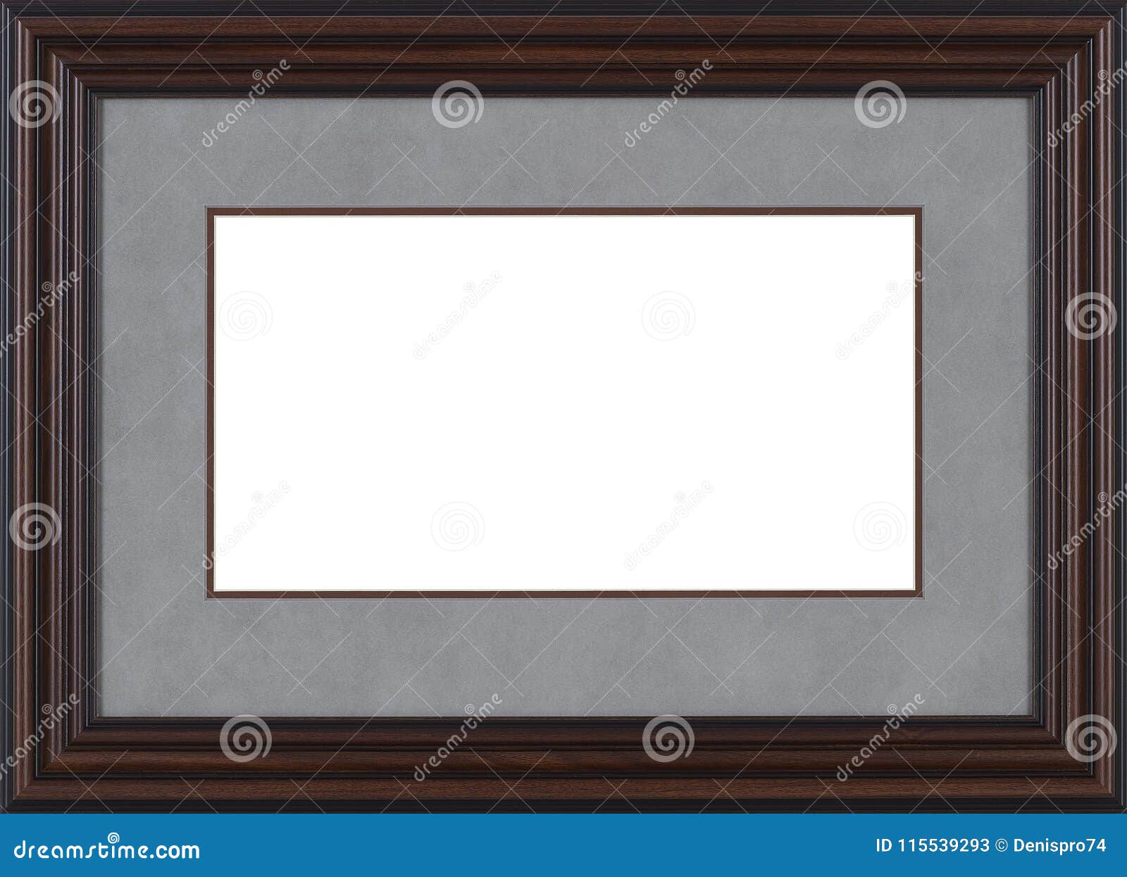 Picture Frame Isolated on White Stock Image - Image of framework ...
