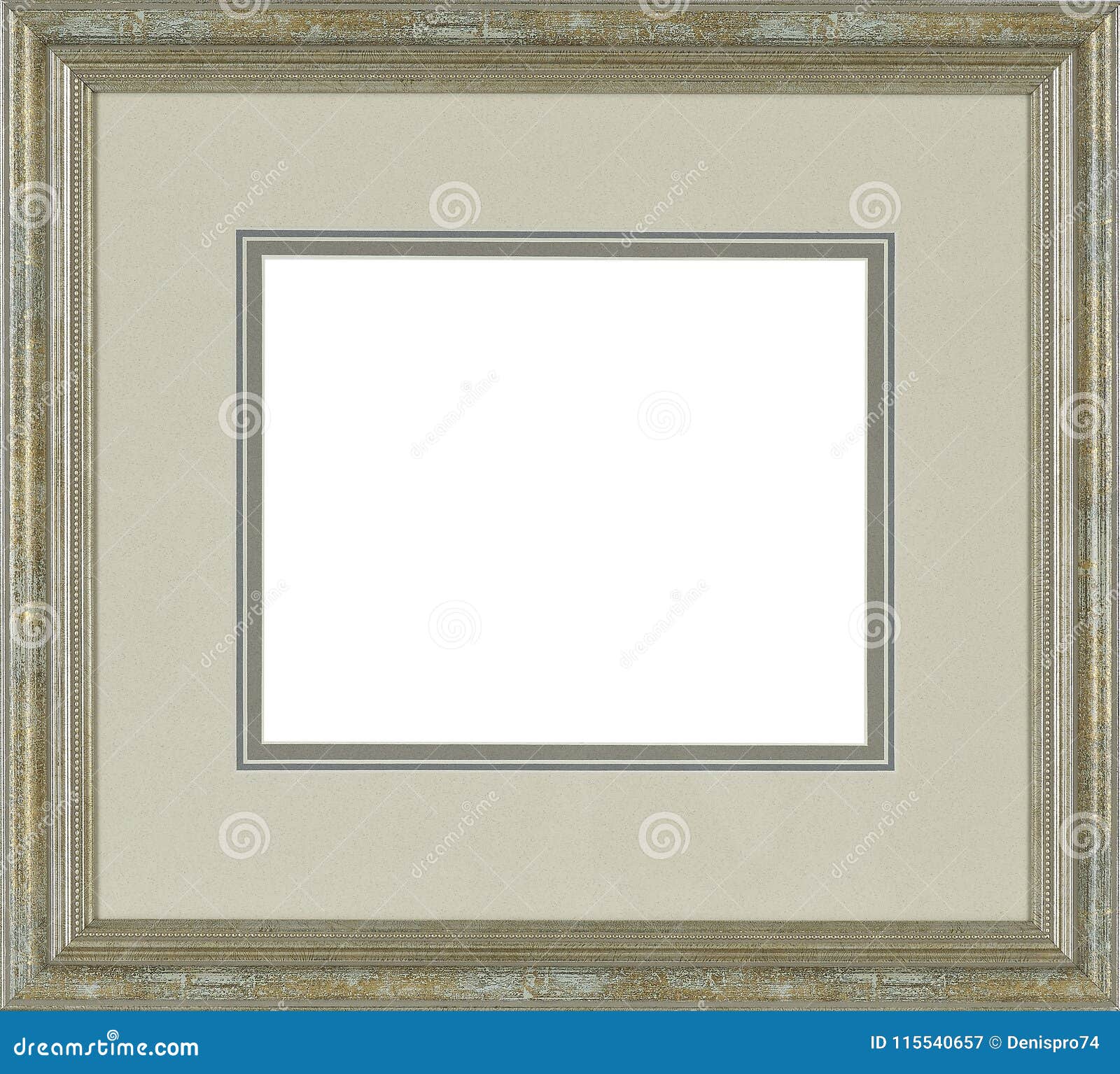 Picture Frame Isolated on White Stock Image - Image of carved ...