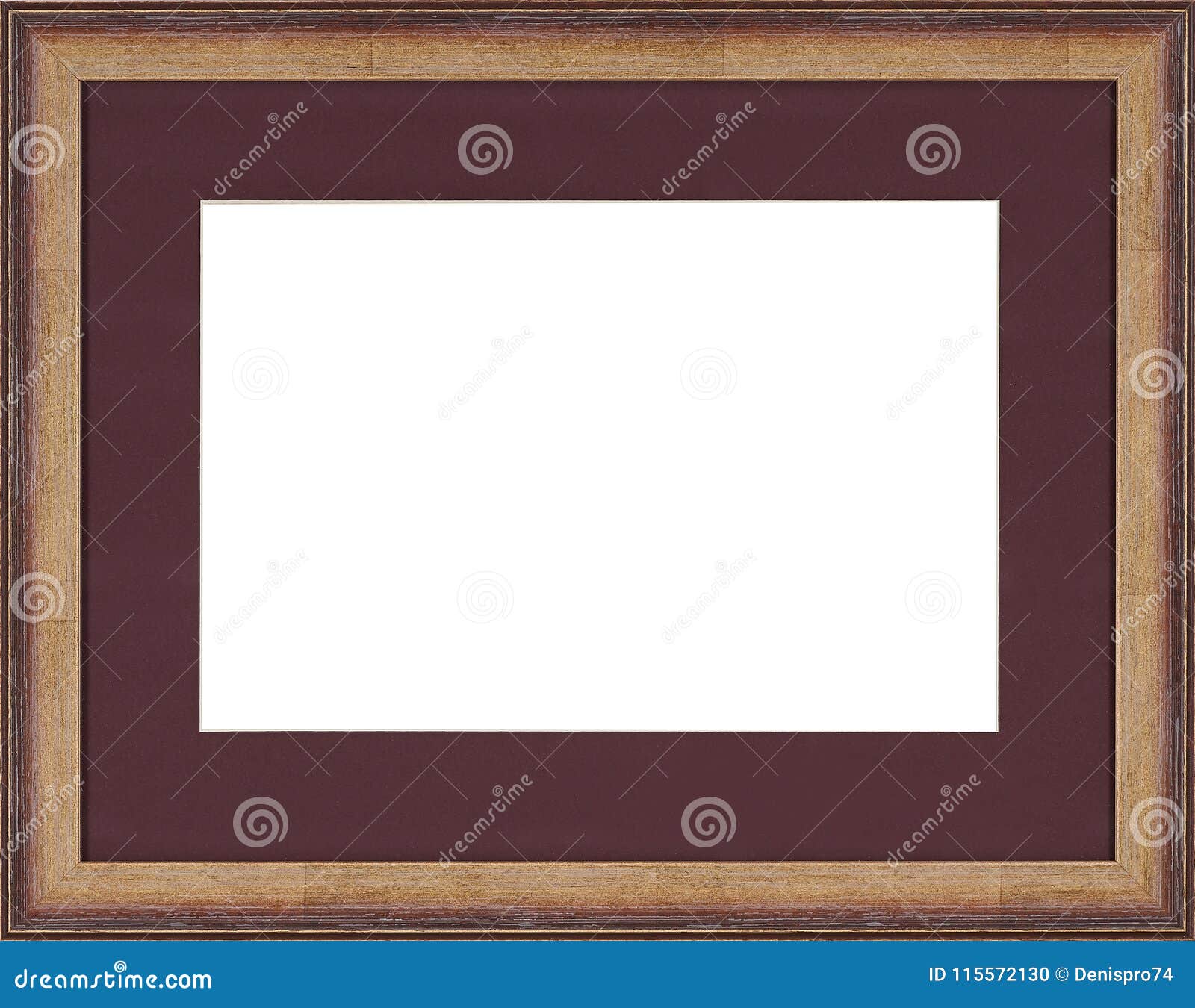 Picture Frame Isolated on White Stock Photo - Image of decorating ...