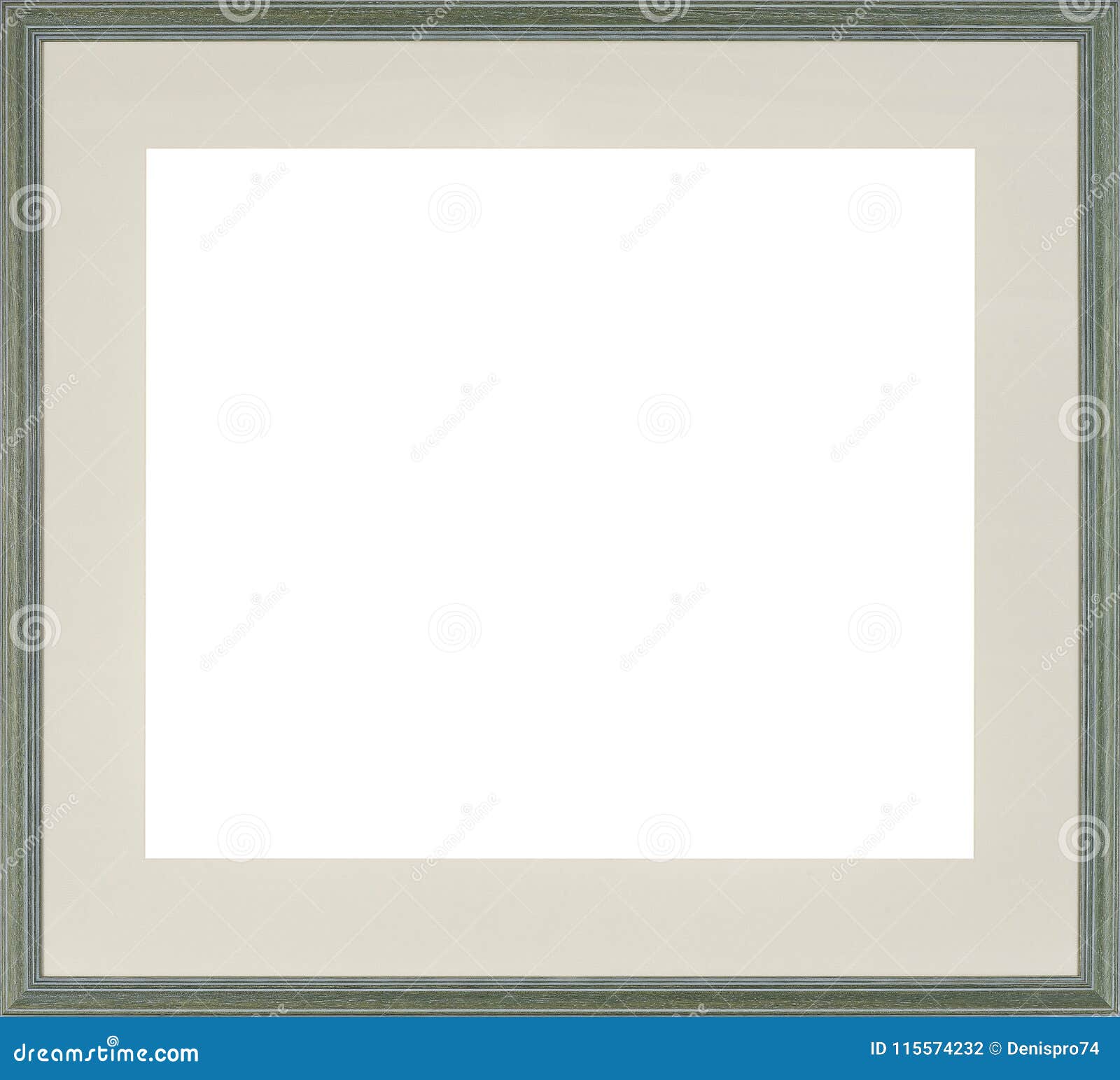 Picture Frame Isolated on White Stock Photo - Image of album, gilt ...