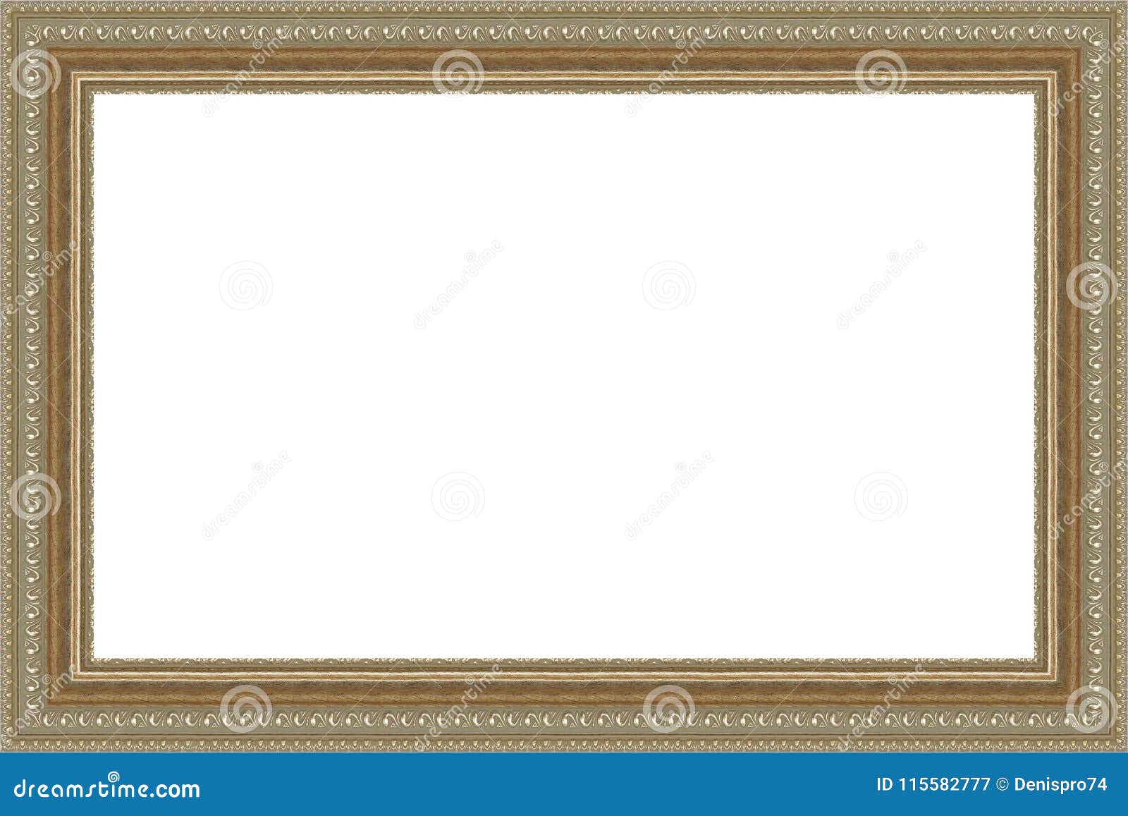 Picture Frame Isolated on White Stock Image - Image of fashion, deco ...