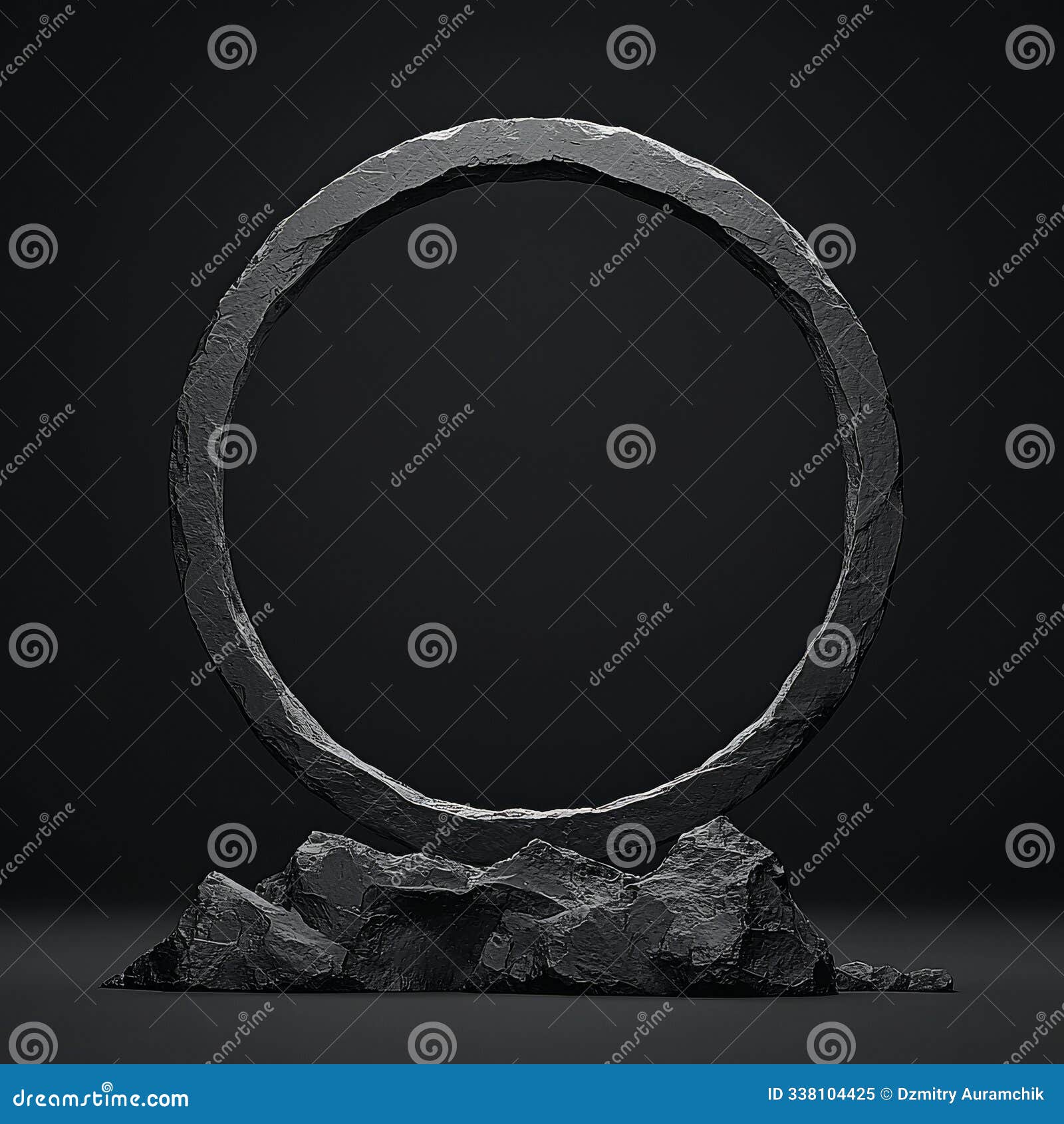 Picture Frame Made of Venetian Plaster. Simple Ring with Realistic ...