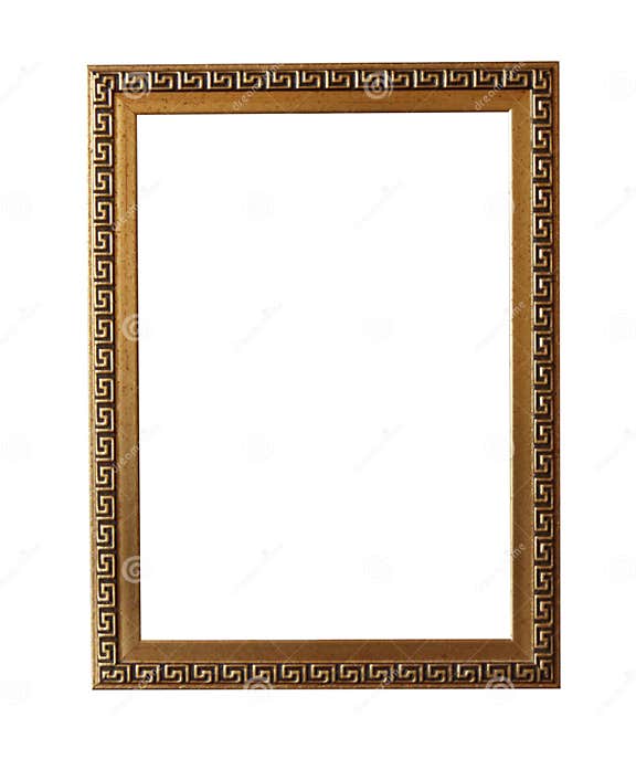 Picture frame with meander stock photo. Image of design - 13050222