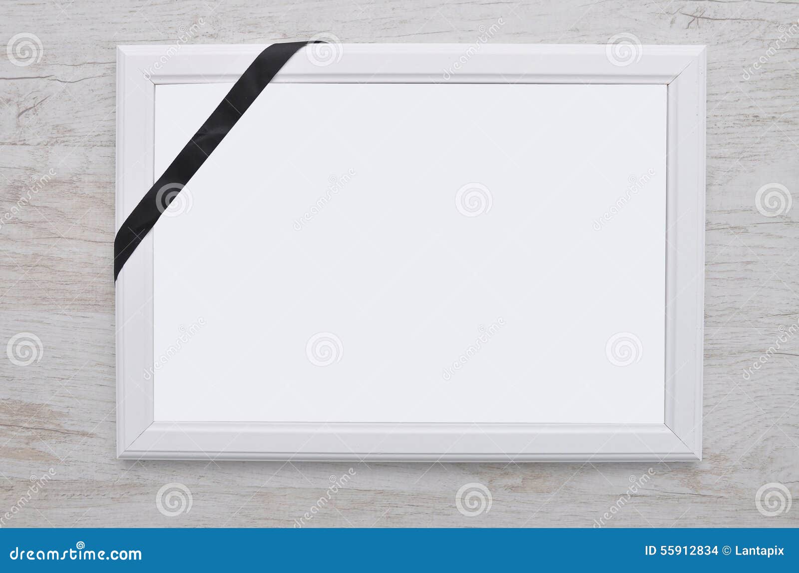 Picture Frame with Mourning Band Stock Photo - Image of pattern, light ...
