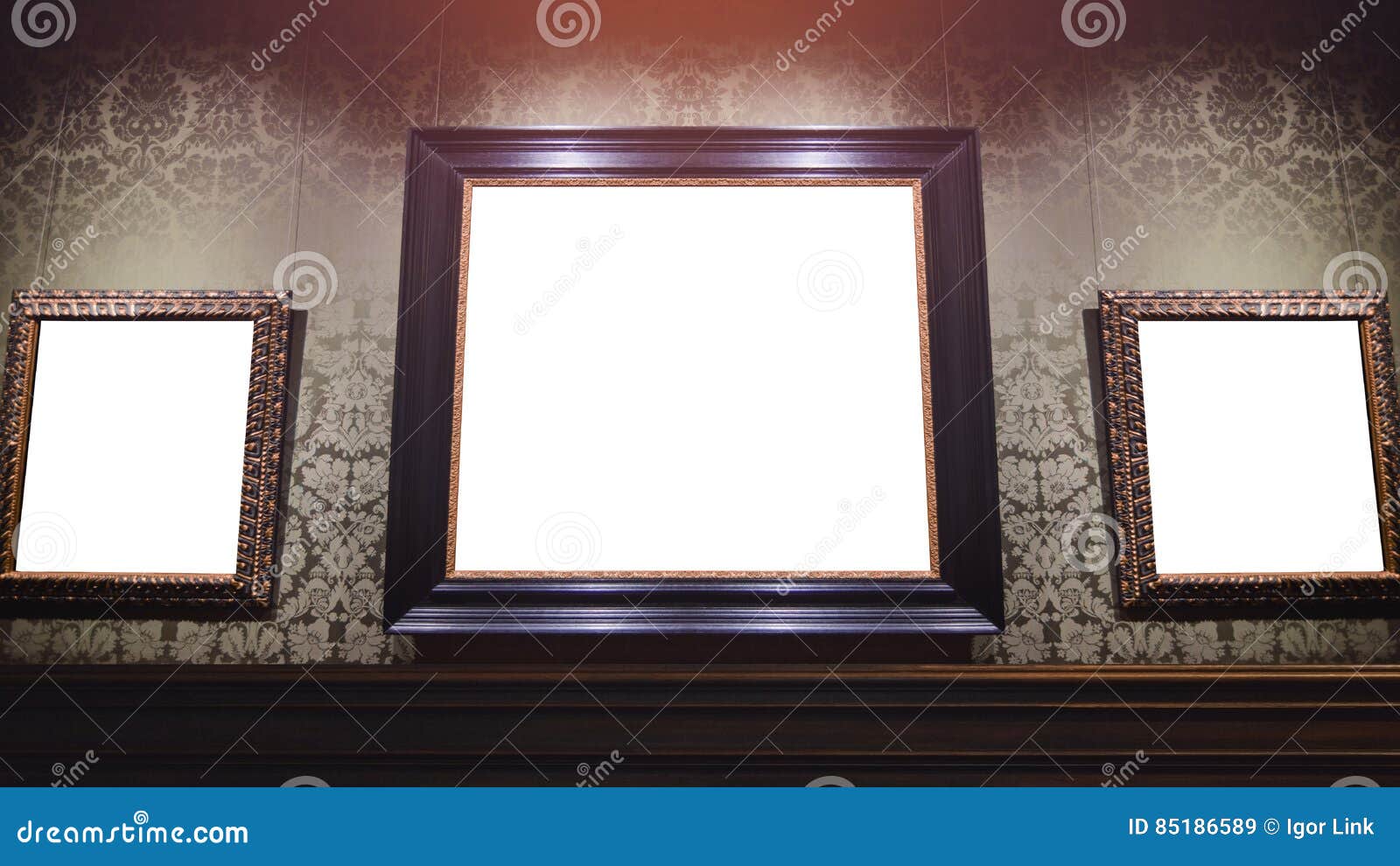Picture frame in museum stock image. Image of apartment - 85186589