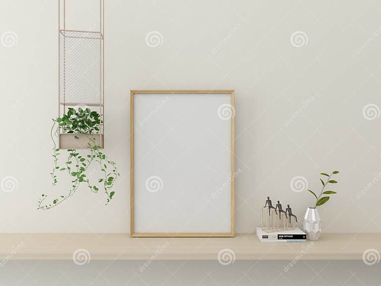 Modern Simple Style Art Wall Frame Prototype. Stock Illustration ...