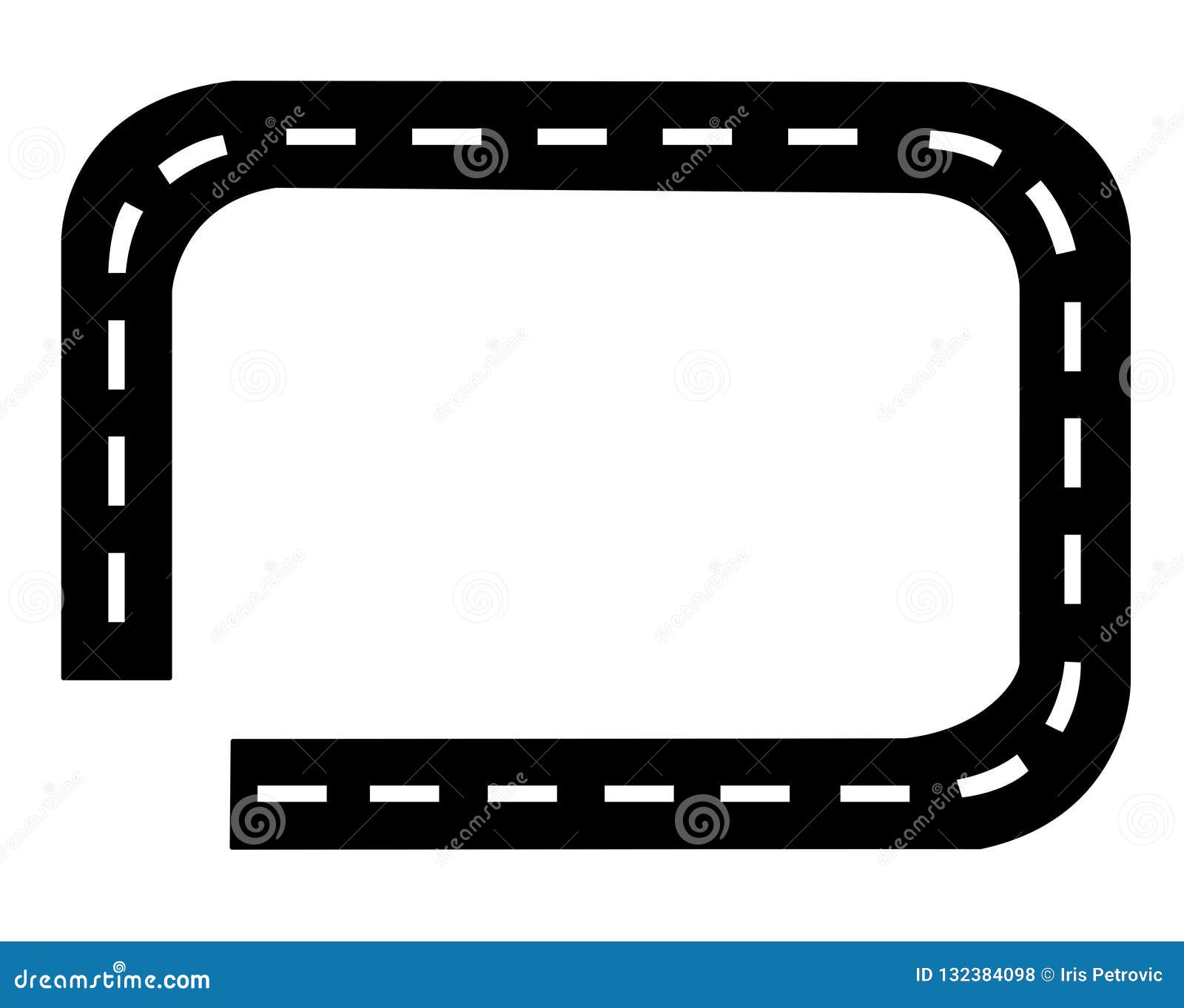 Frame - road stock illustration. Illustration of border - 132384098