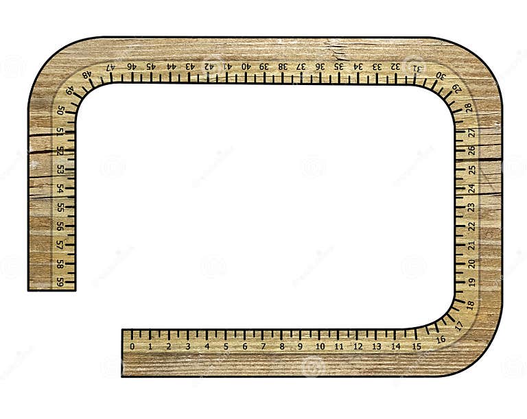 Frame - ruler stock illustration. Illustration of craft - 132384265