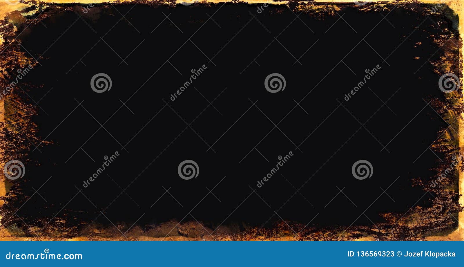 Picture Frame with Rustical Scratched Structural Pattern. Stock ...