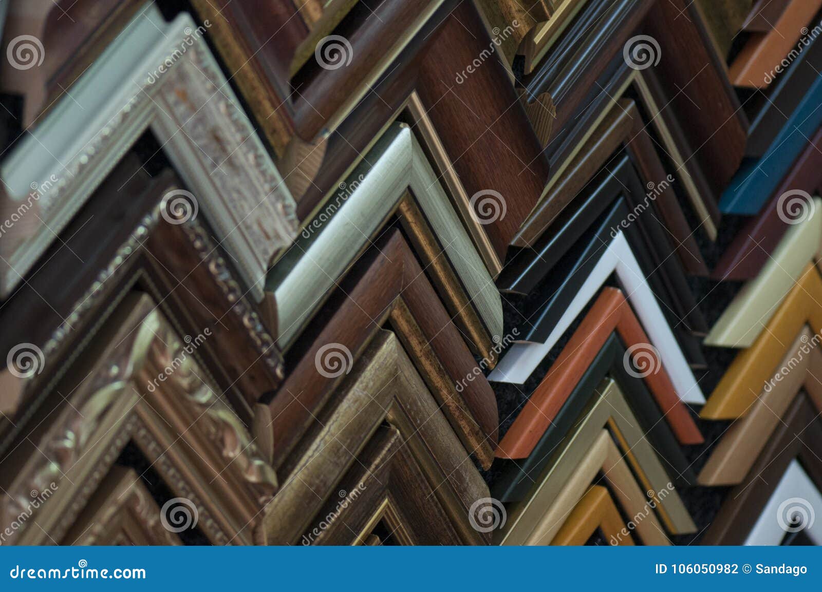 Picture frame samples stock photo. Image of framed, angle - 106050982