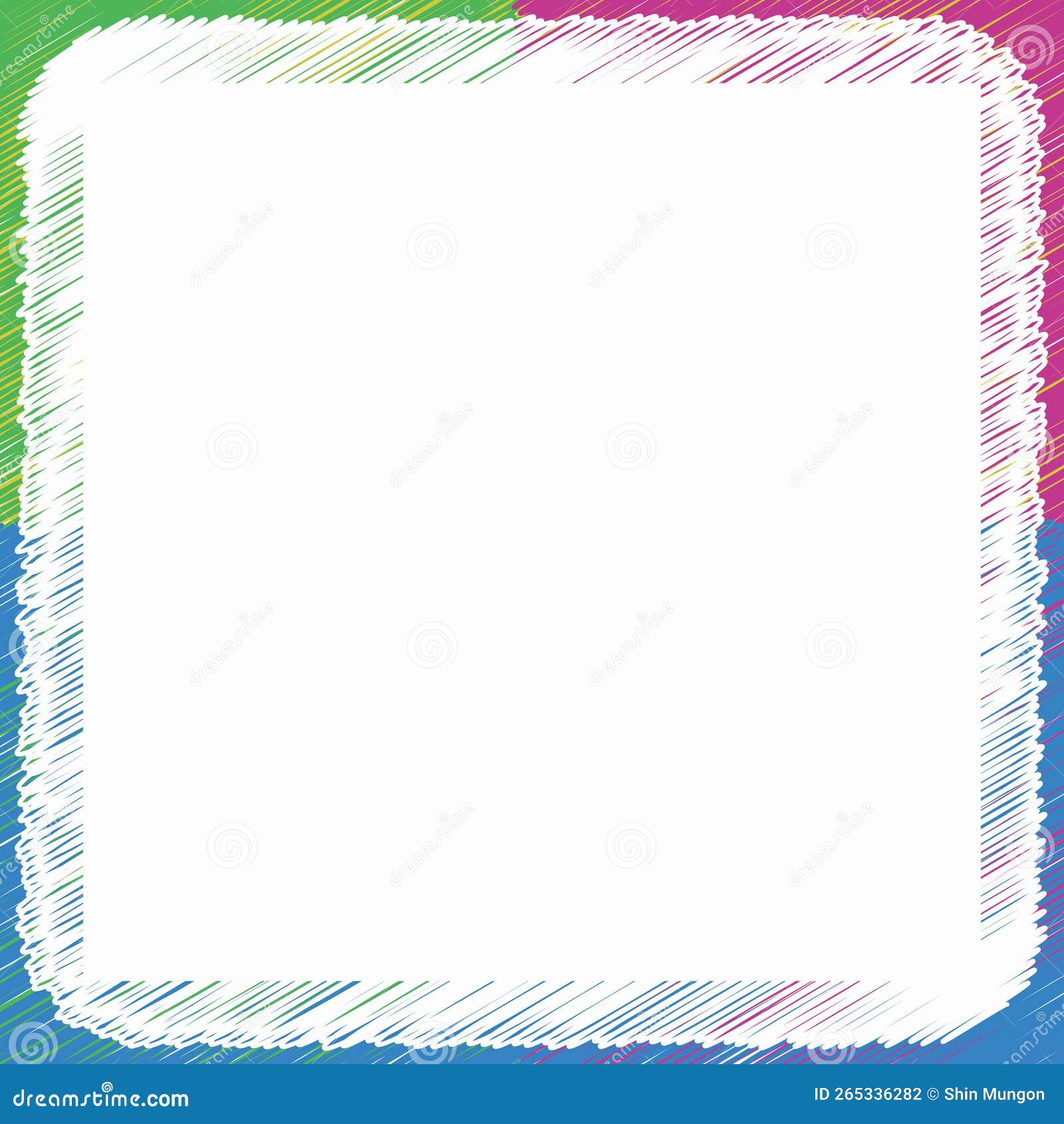 Picture Frame with Shapes and Frames Stock Illustration - Illustration ...