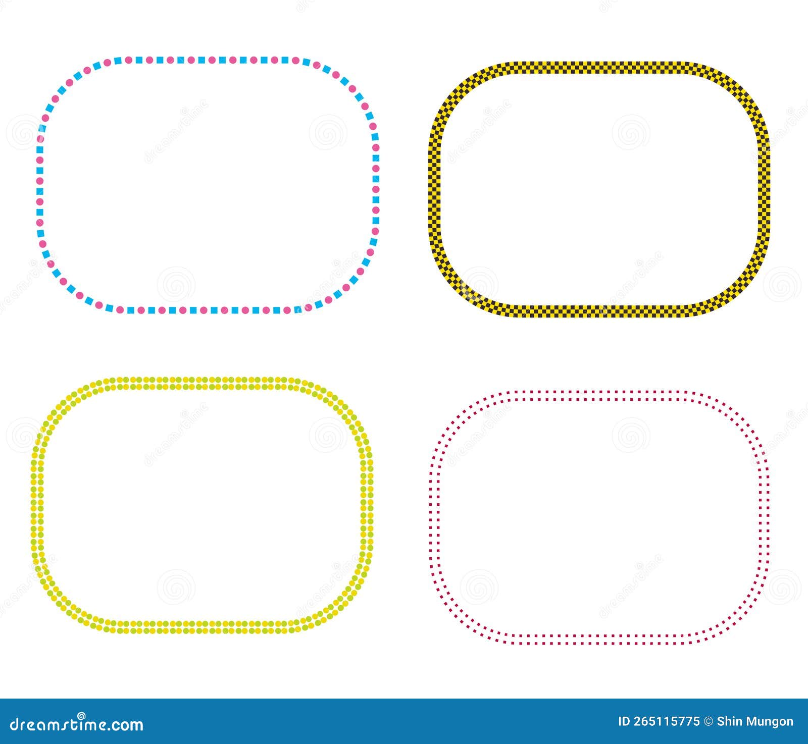 Picture Frame with Shapes and Frames Stock Illustration - Illustration ...
