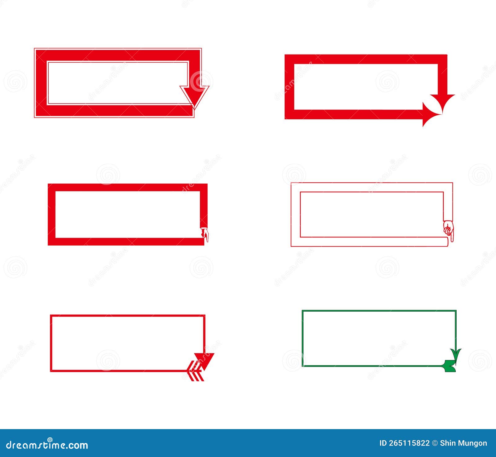 Picture Frame with Shapes and Frames Stock Illustration - Illustration ...