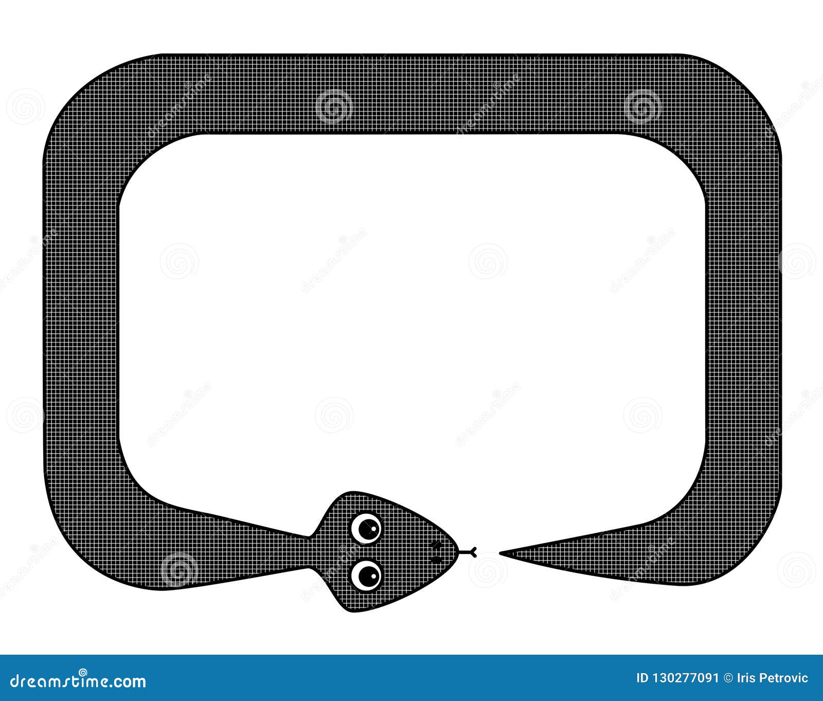 Frame - snake stock illustration. Illustration of rectangle - 130277091