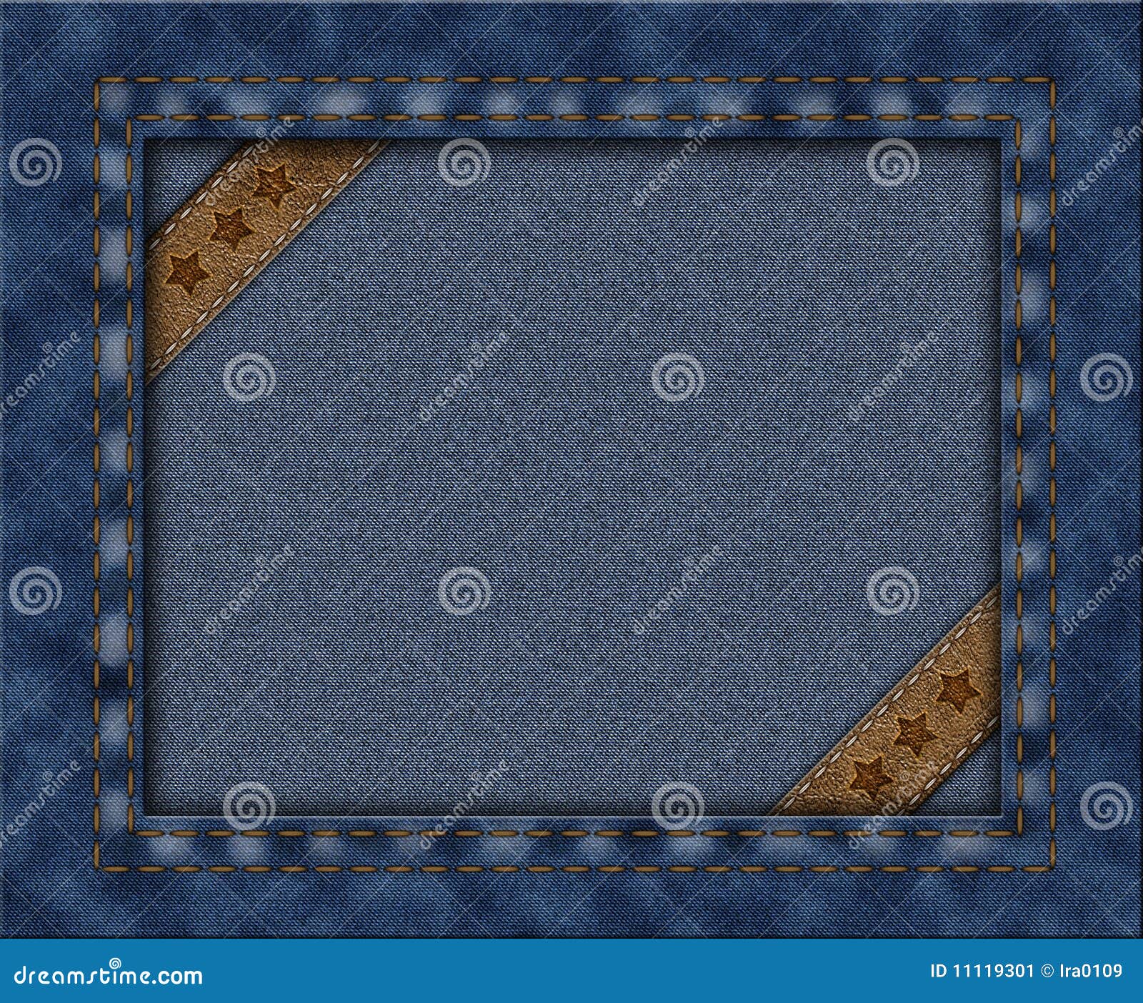Picture Frame with a Texture of Denim Stock Illustration - Illustration ...