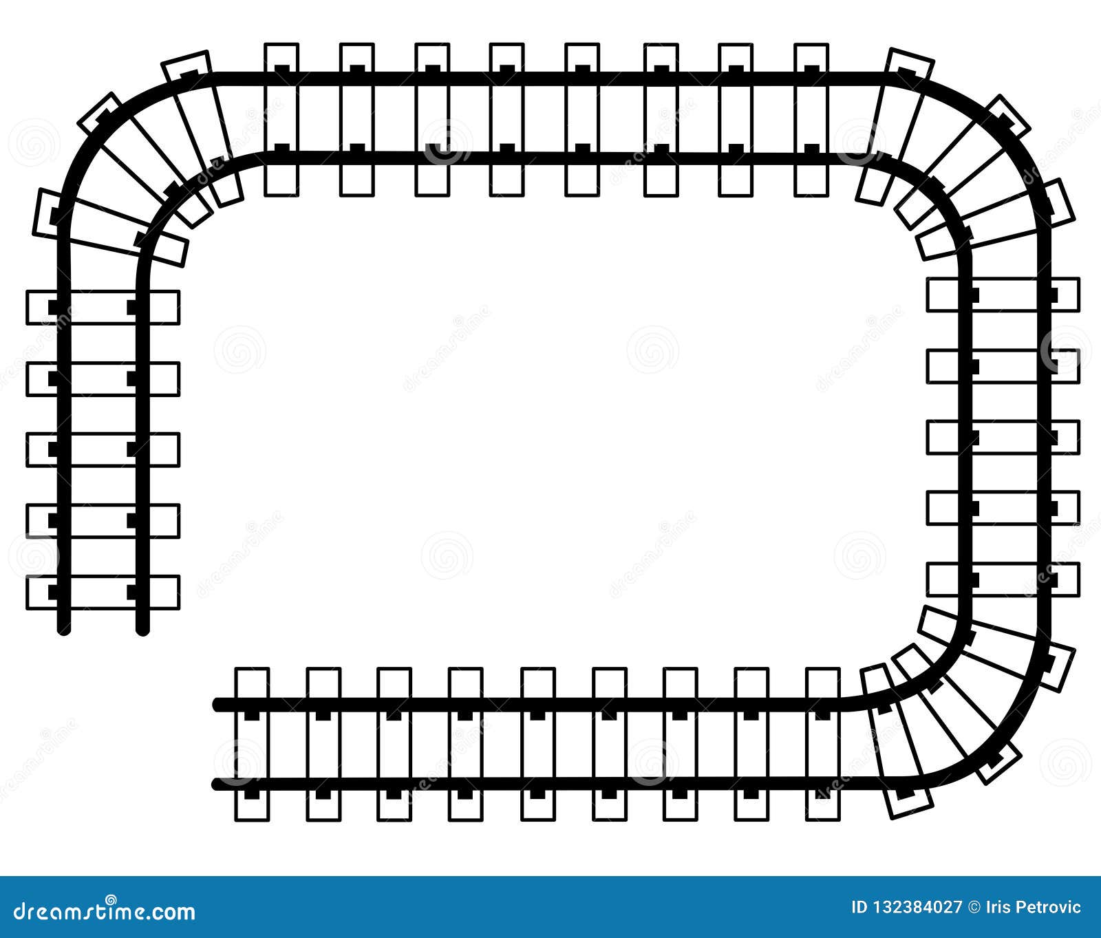 Frame - train rails stock illustration. Illustration of progress ...
