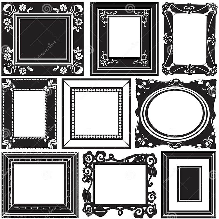 Picture frame vector stock vector. Illustration of backgrounds - 4595150