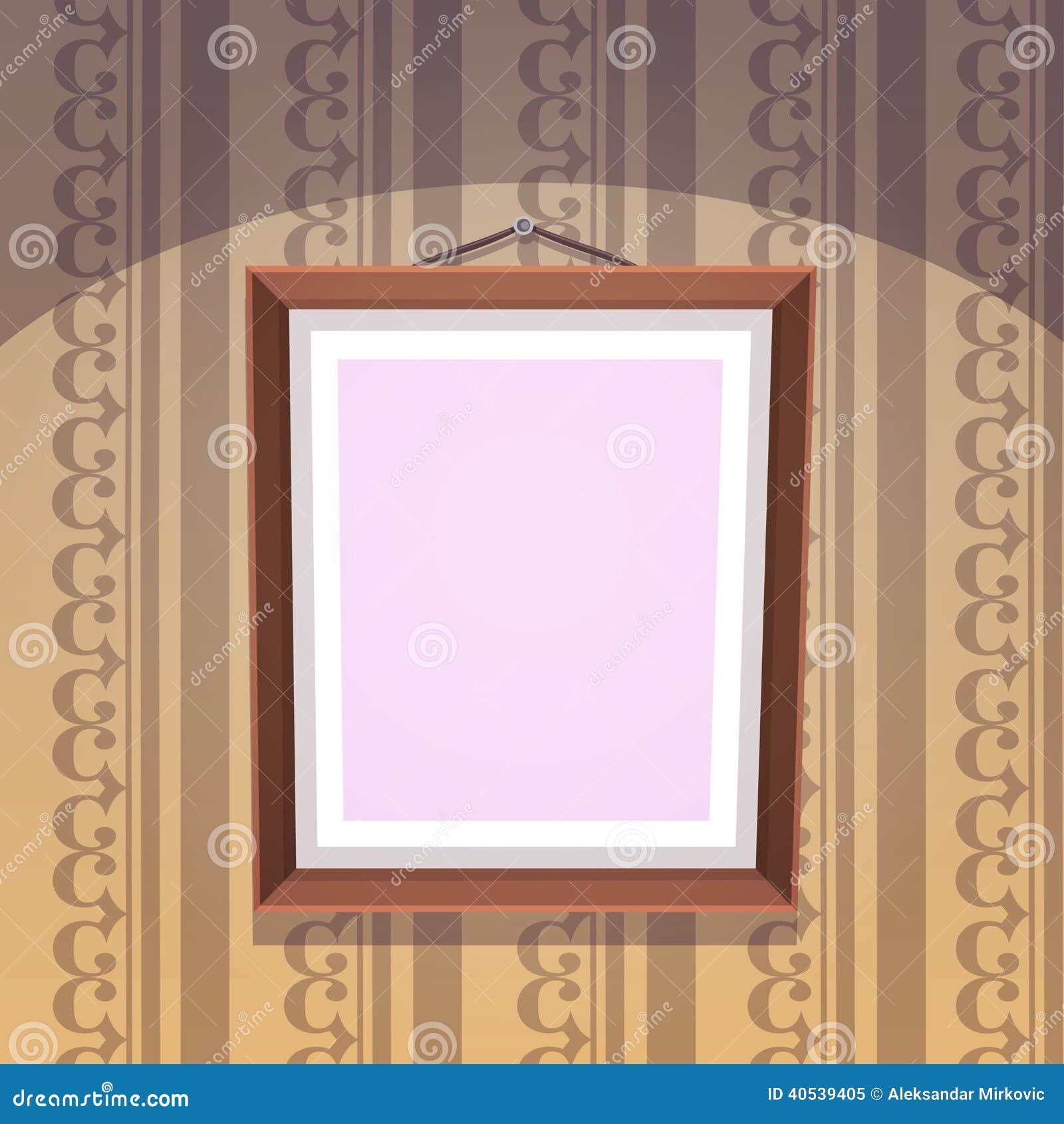 Picture Frame Vector stock vector. Illustration of retro - 40539405
