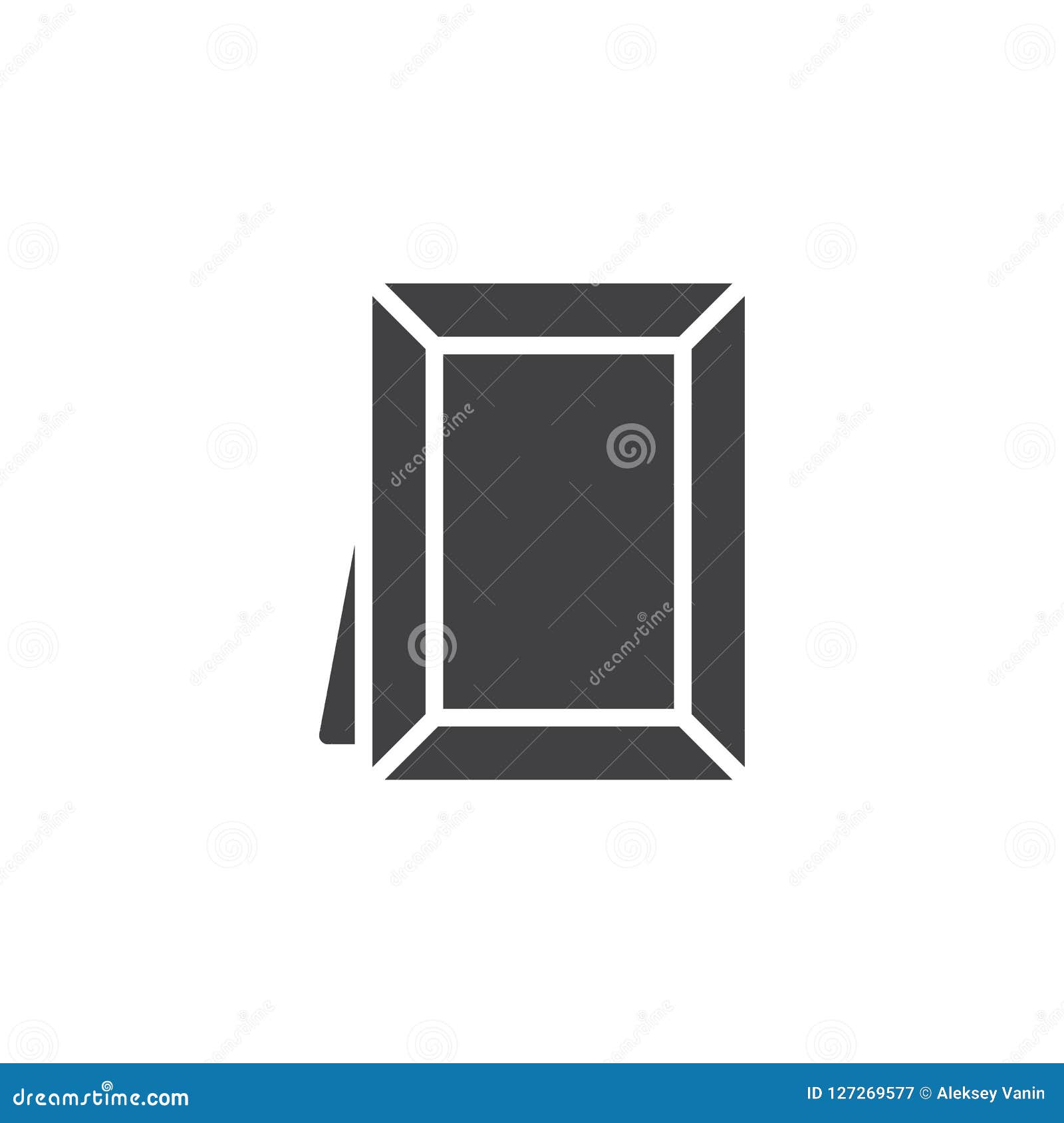 Picture frame vector icon stock vector. Illustration of logo - 127269577