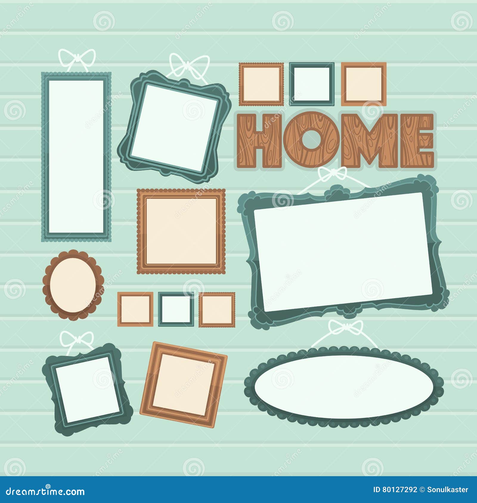 Picture Frame Vector. Photo Art Gallery Composition Stock Vector ...