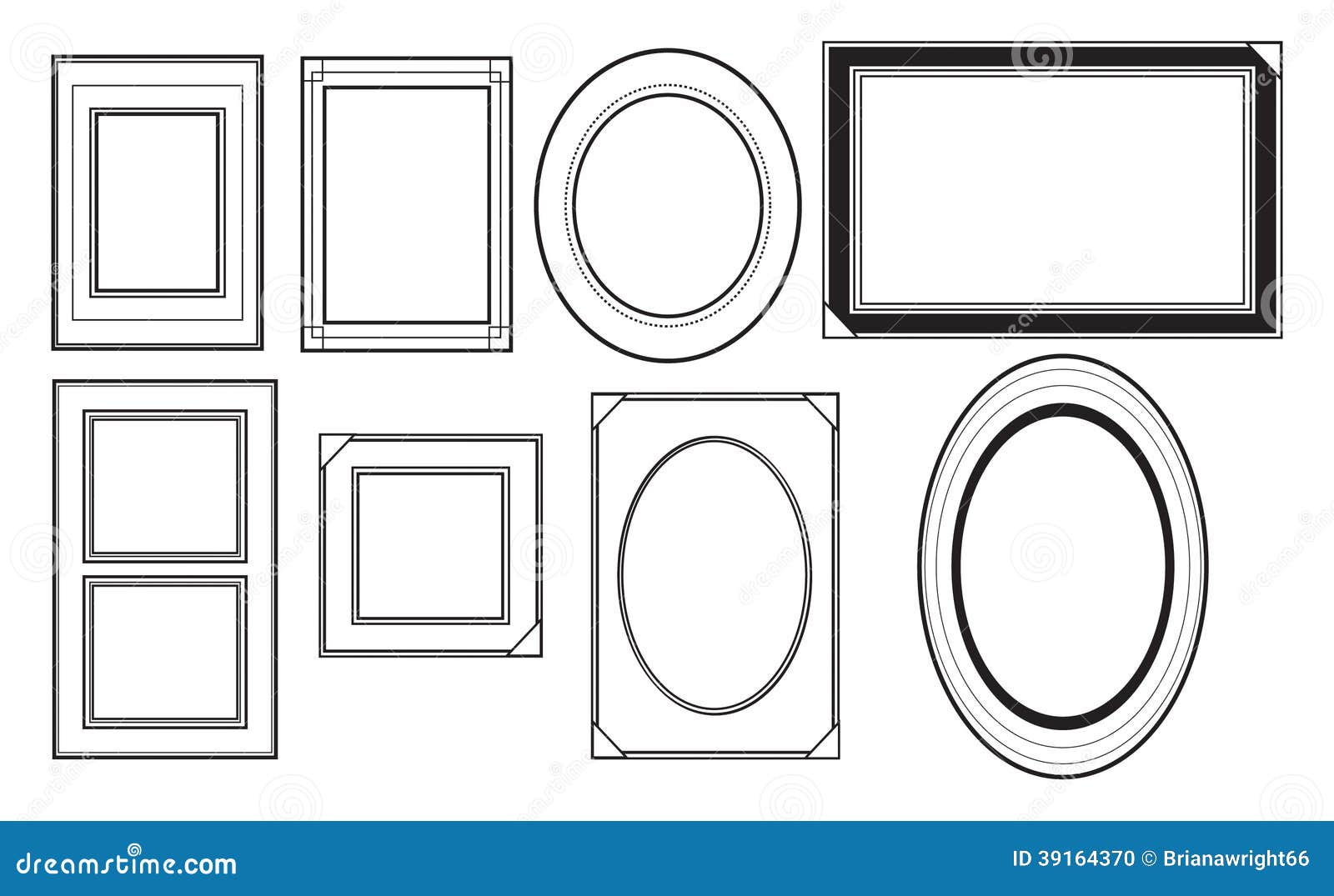 Picture Frame Vectors stock illustration. Illustration of round - 39164370