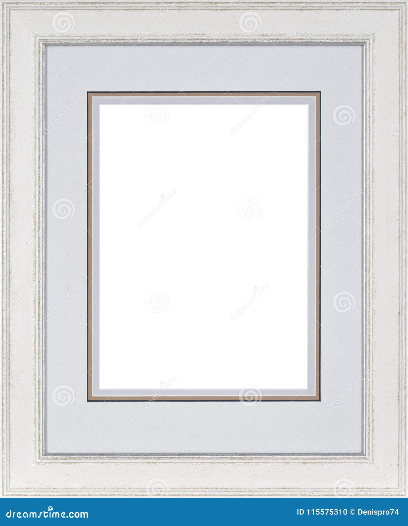 Picture frame on white stock photo. Image of boundary - 115575310