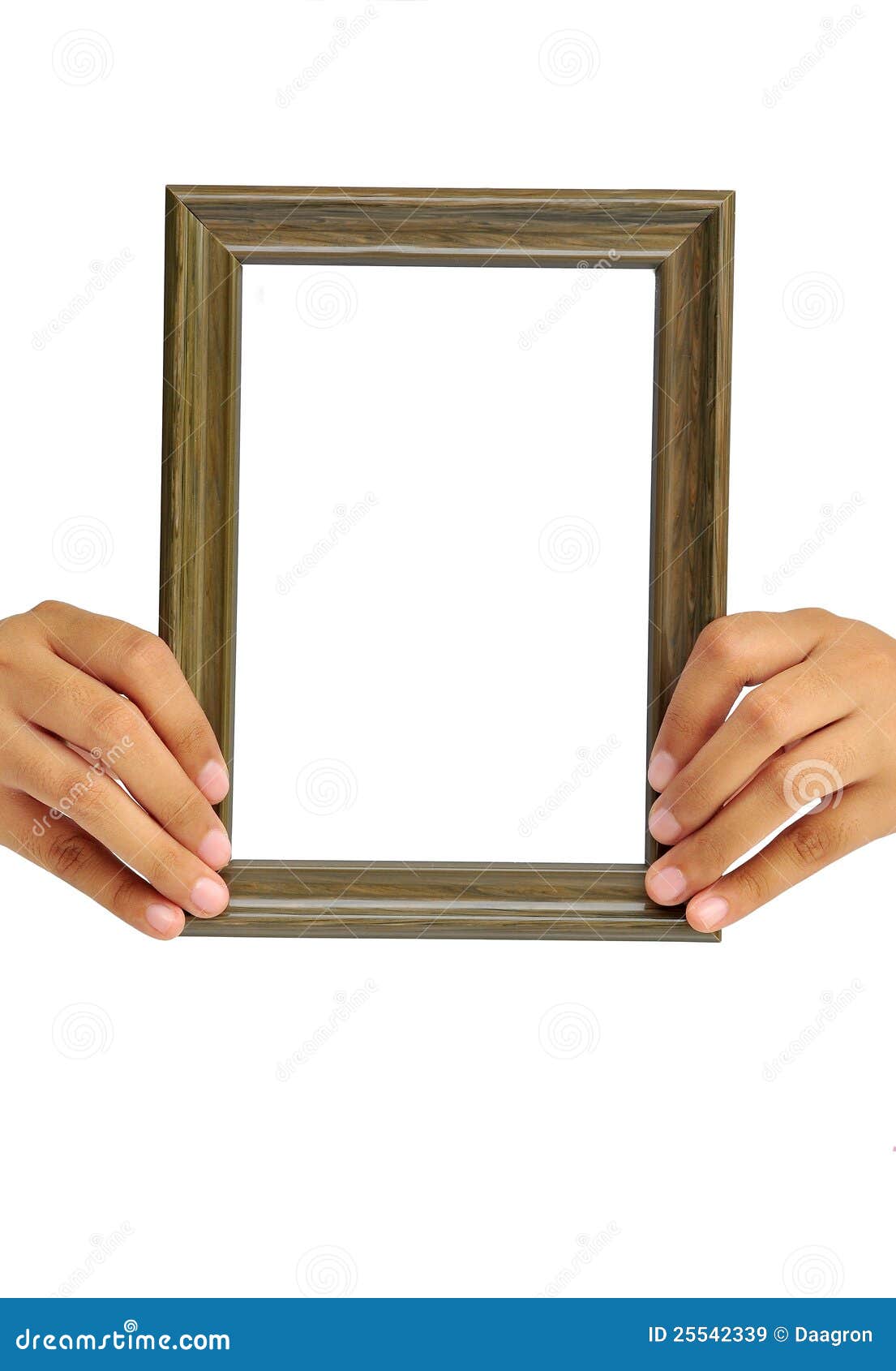 Picture Frame in Woman Hand Stock Image - Image of custom, background ...