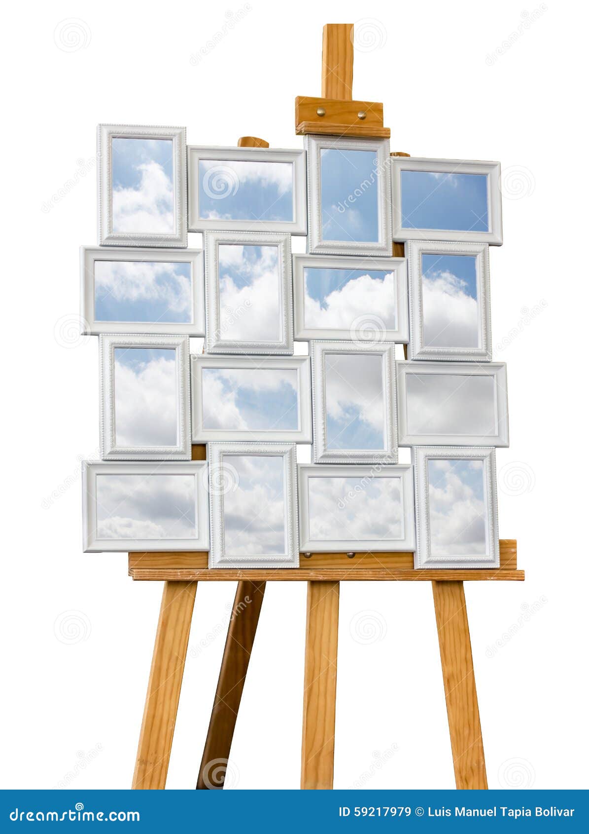 Picture frames with clouds stock image. Image of frame - 59217979