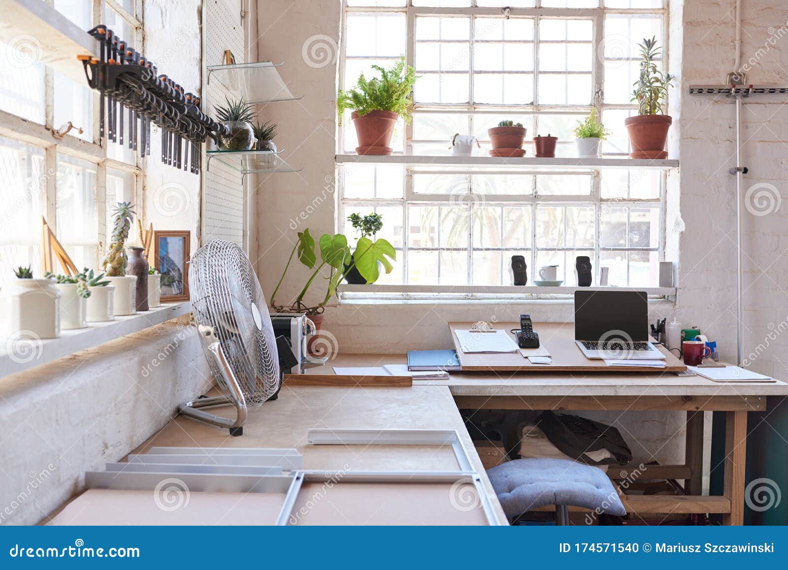 Picture Frames Ready To Be Assembled in a Workshop Stock Photo - Image ...