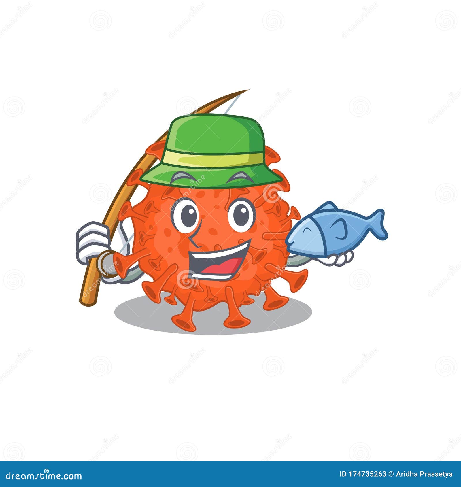 Funny Man With Microscope. Royalty-Free Illustration | CartoonDealer ...