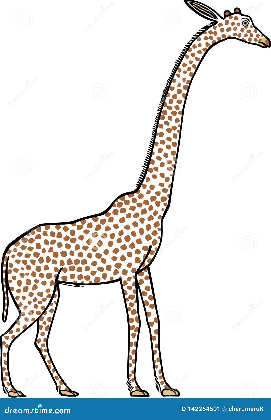 A Picture of a Giraffe Painted on an Ancient Egyptian Mural Stock ...