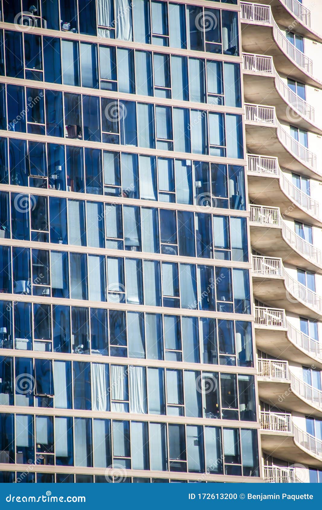 Glass Windows on the Side of a Skyscraper Stock Photo - Image of window ...