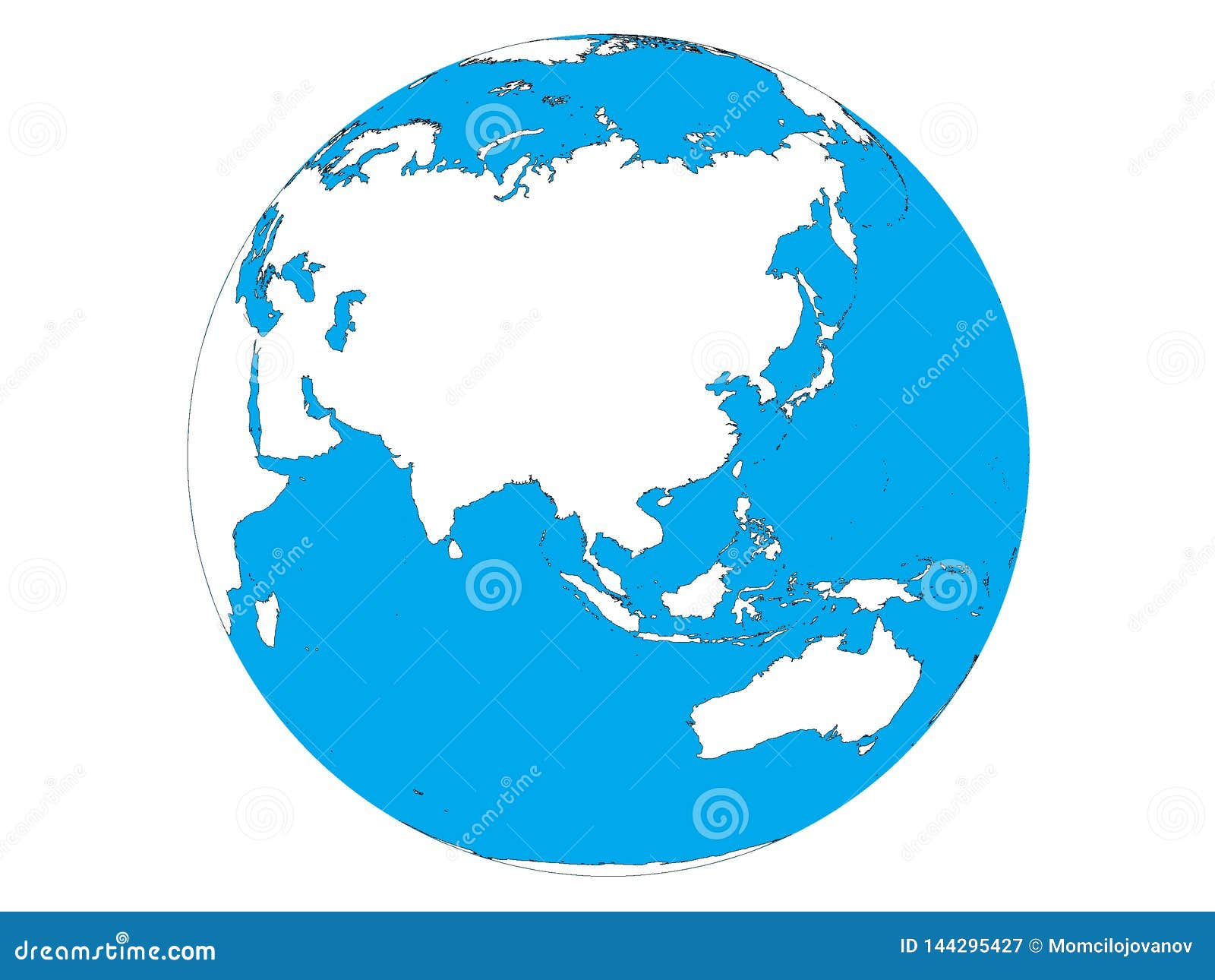 Picture of the Globe Asia, Oceania Stock Vector - Illustration of tree ...