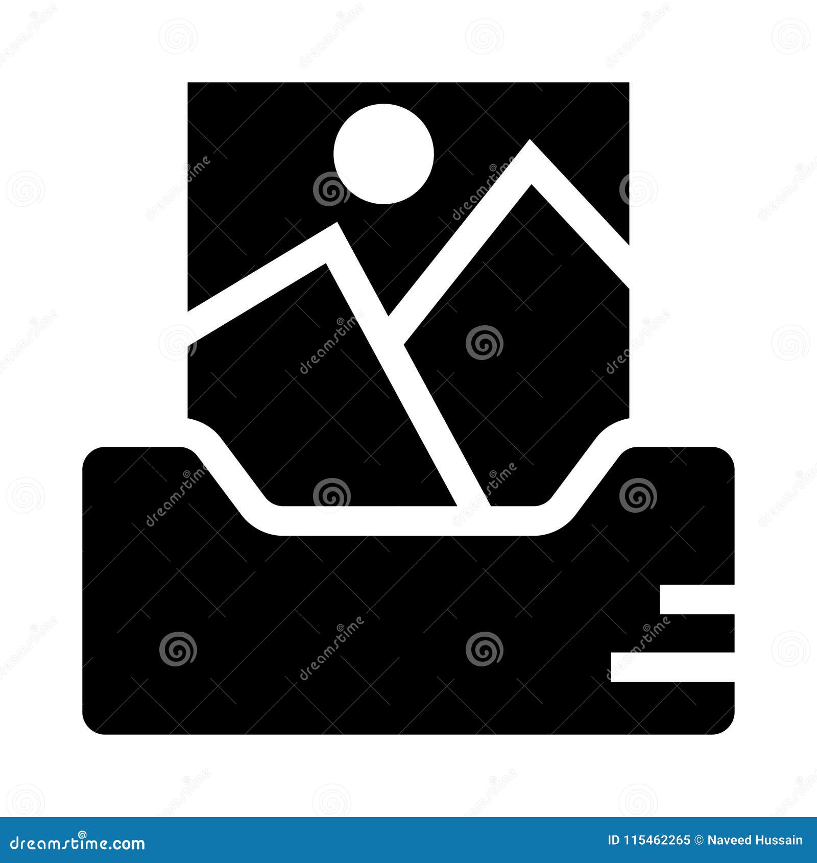 Picture glyphs icon stock illustration. Illustration of product - 115462265