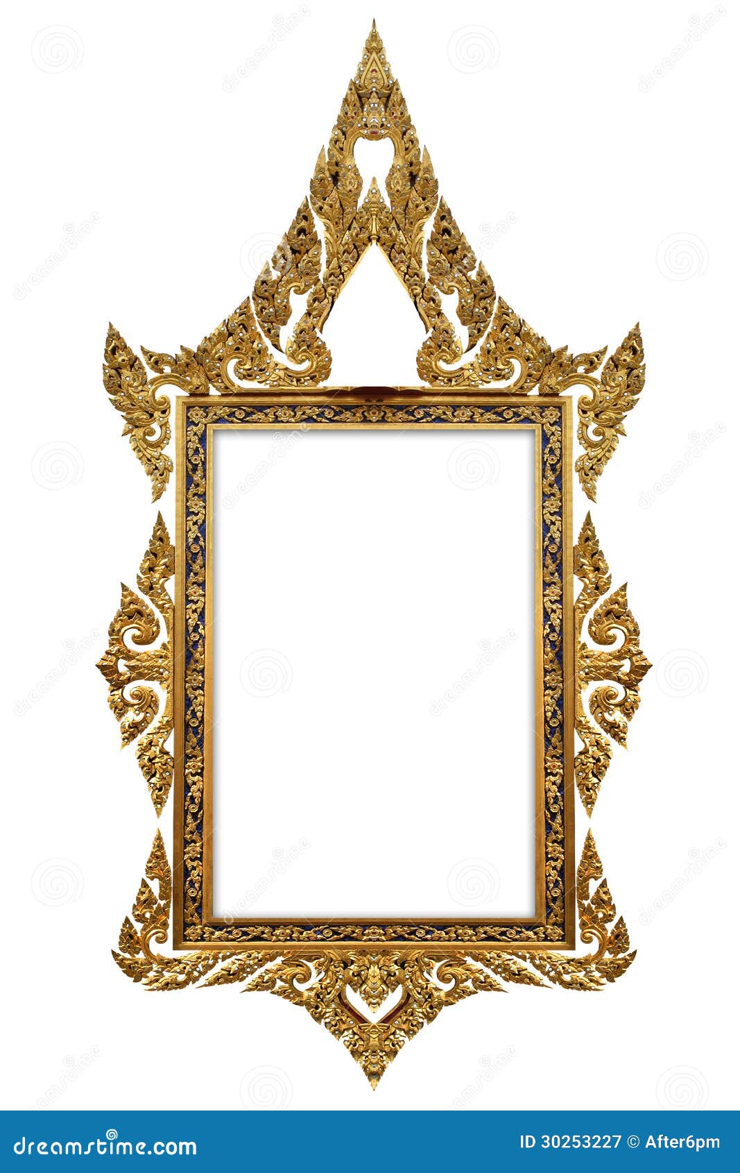 Gold frame stock image. Image of museum, interior, gallery - 30253227