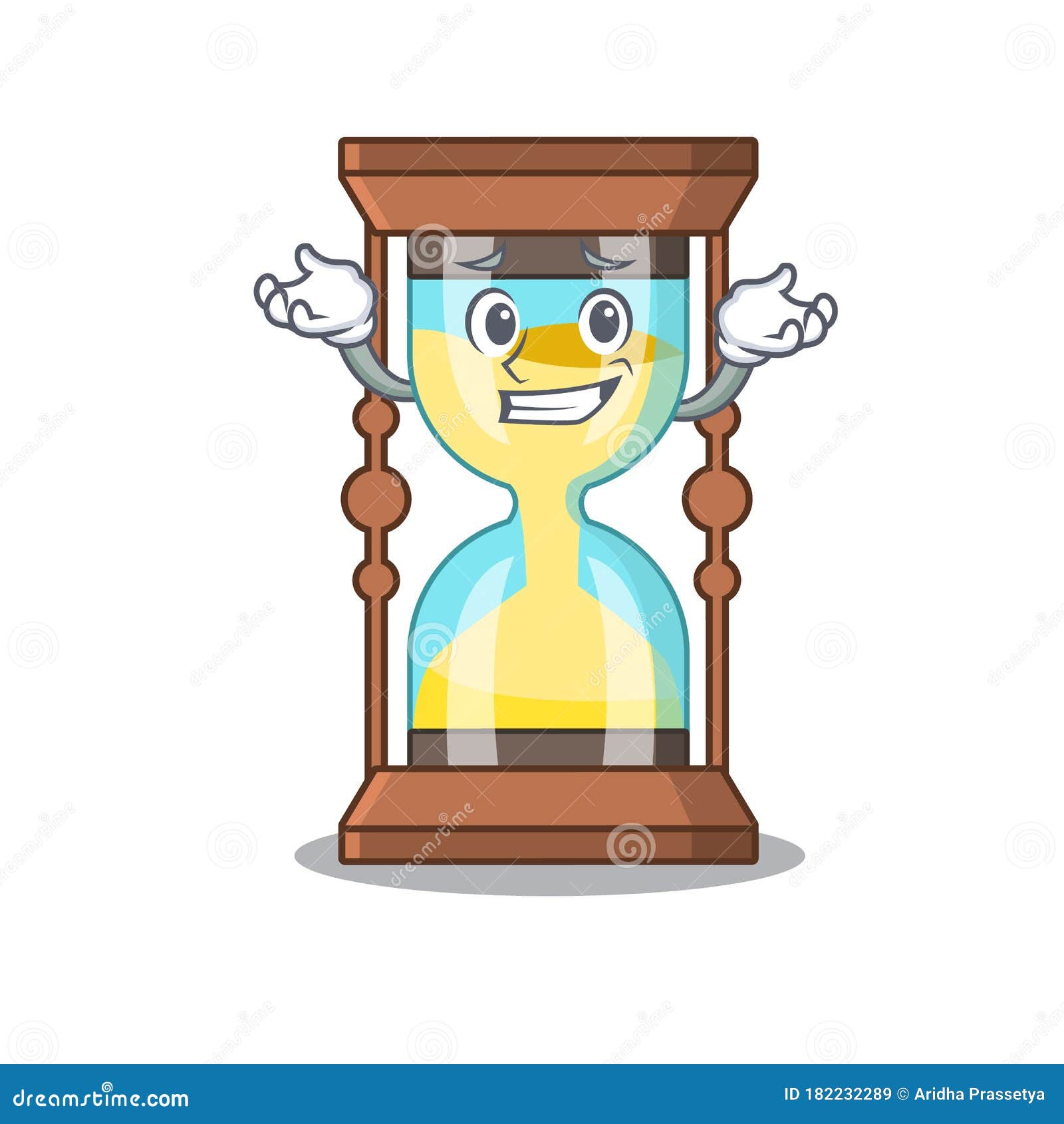 A Picture of Grinning Chronometer Cartoon Design Concept Stock Vector ...