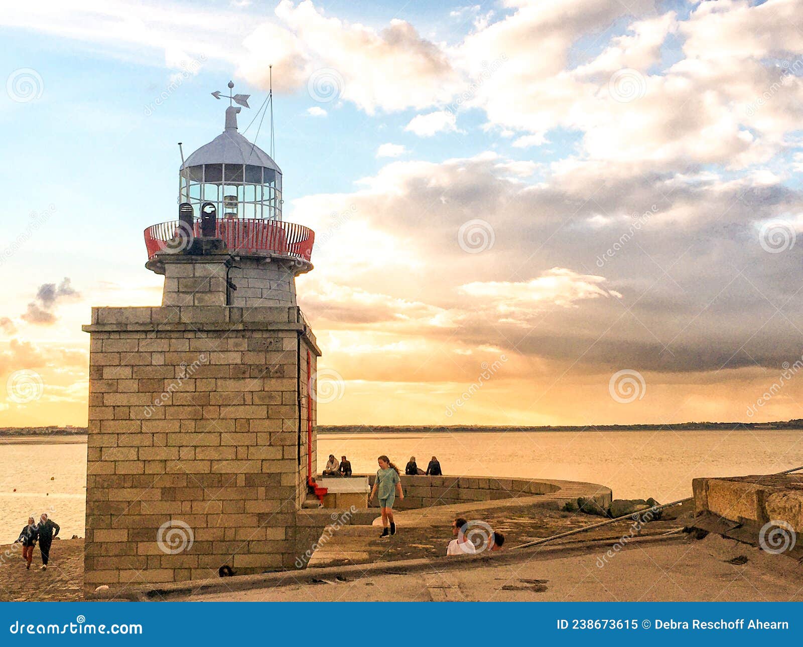 Howth Lighthouse at Sunset, Dublin, Ireland Editorial Image - Image of ...
