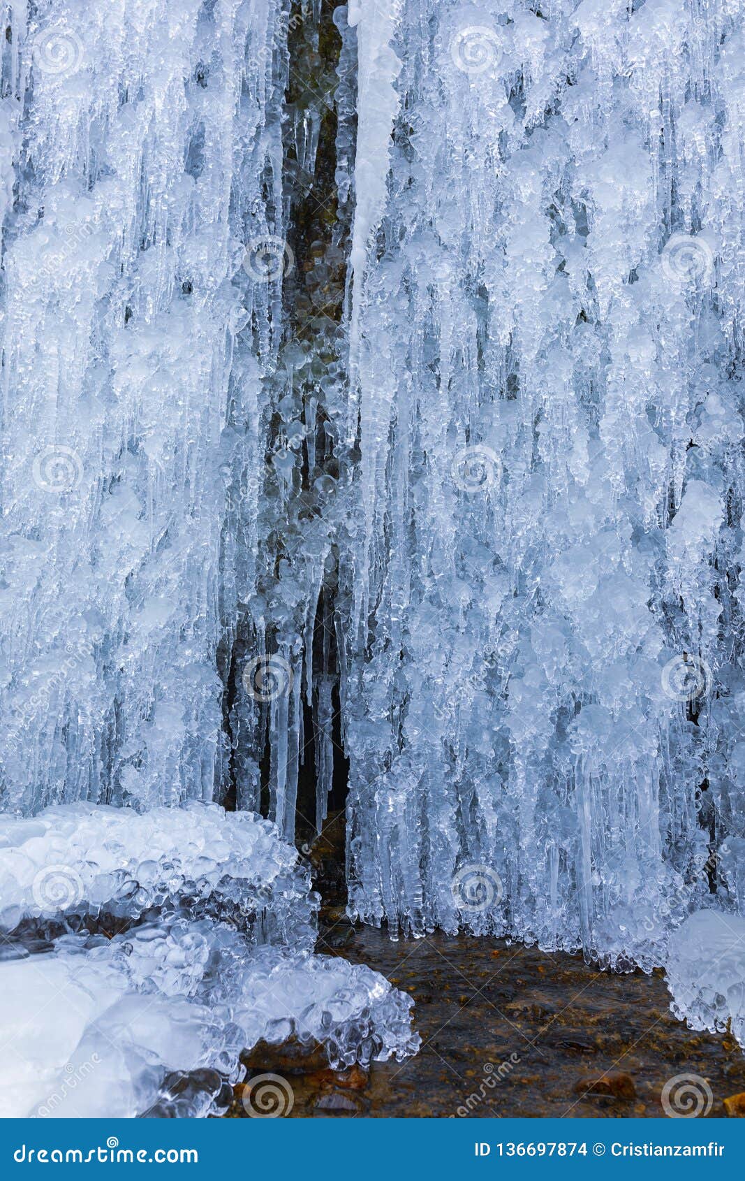 Picture of Icicles and Various Forms Stock Photo - Image of abstract ...