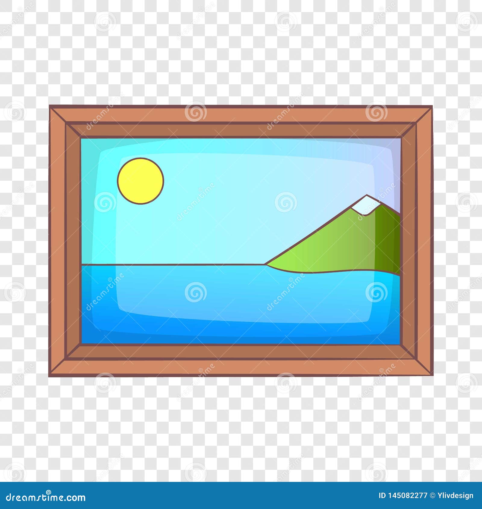 Picture Icon, Cartoon Style Stock Vector - Illustration of isolated ...