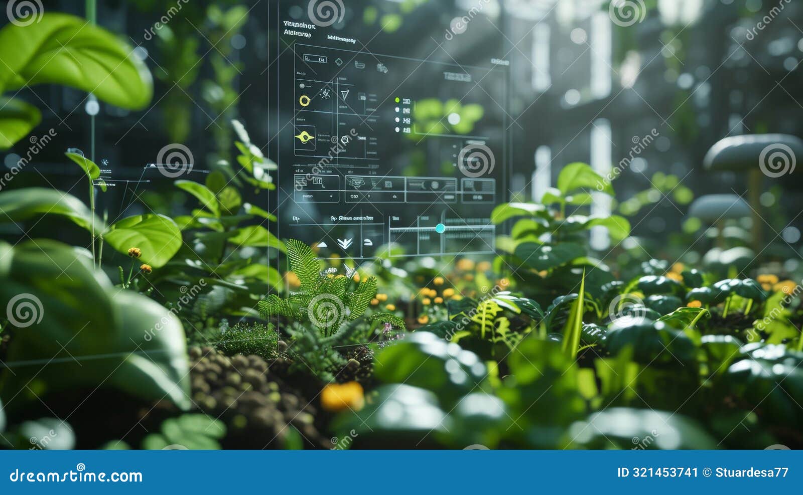 Smart Farming with AI in Advanced Greenhouse Environment Stock ... Smart Farming with AI in Advanced Greenhouse Environment Stock ...