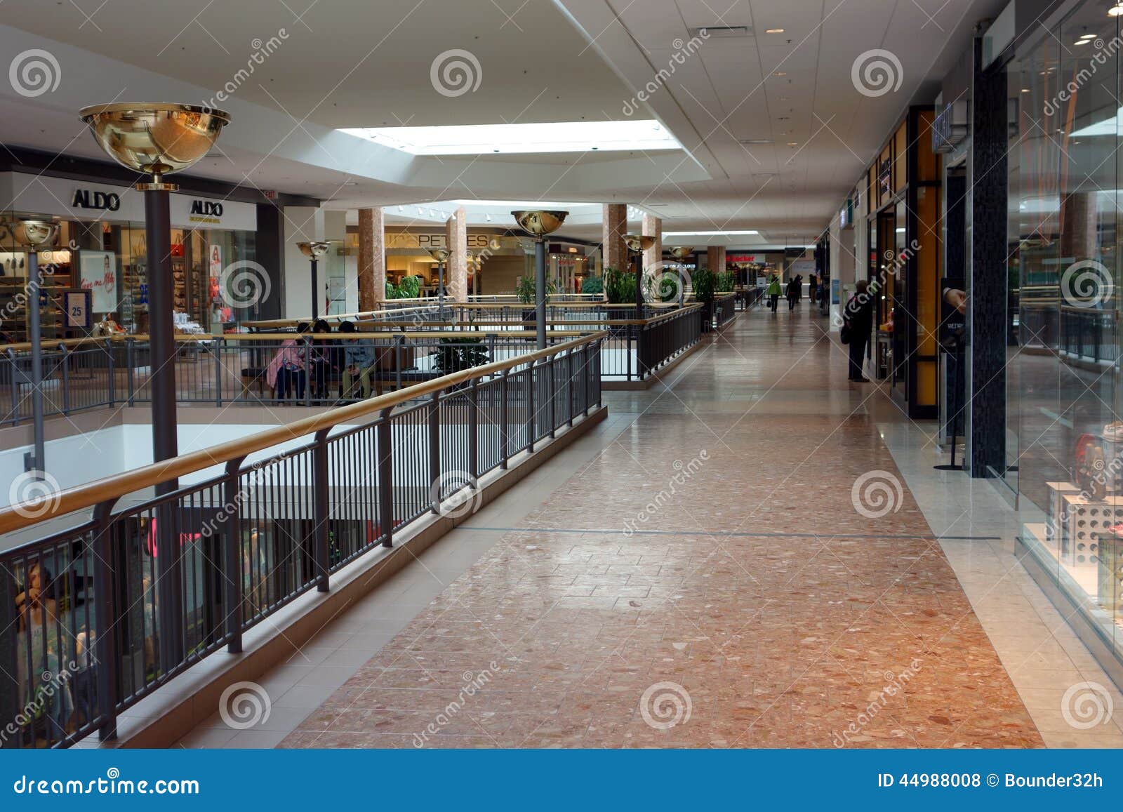 Picture inside a mall editorial stock photo. Image of railings - 44988008