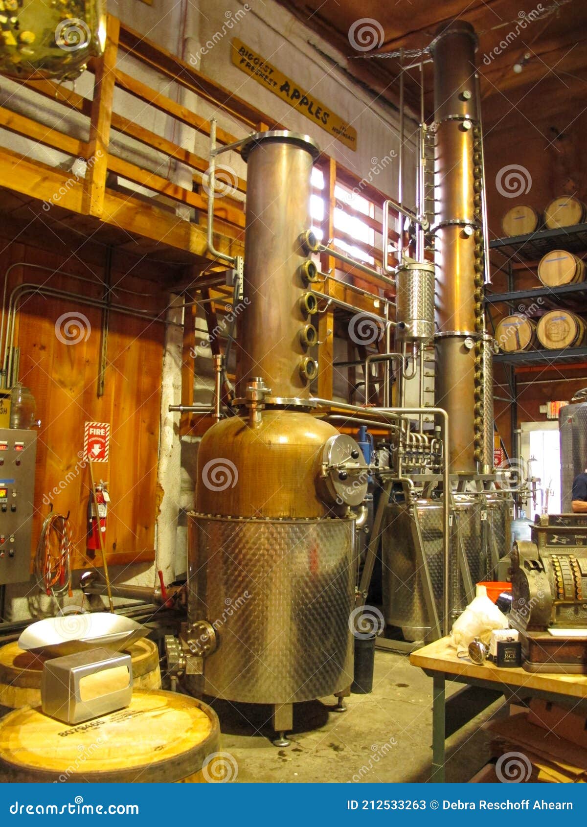 Whiskey Distillery Interior Stock Image - Image of distillation, drink ...