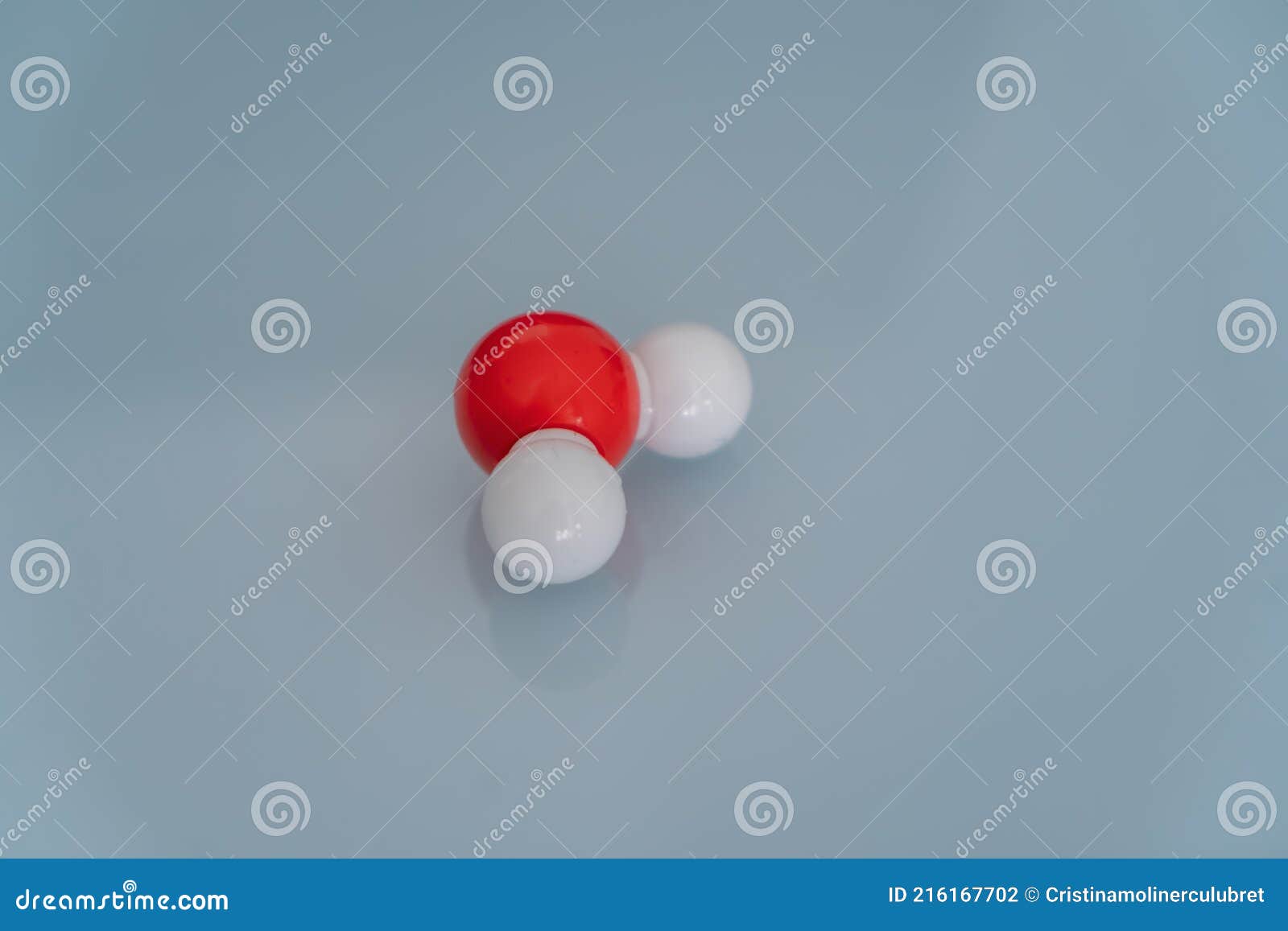 Isolated Molecular Model of Water Stock Photo - Image of chemistry ...