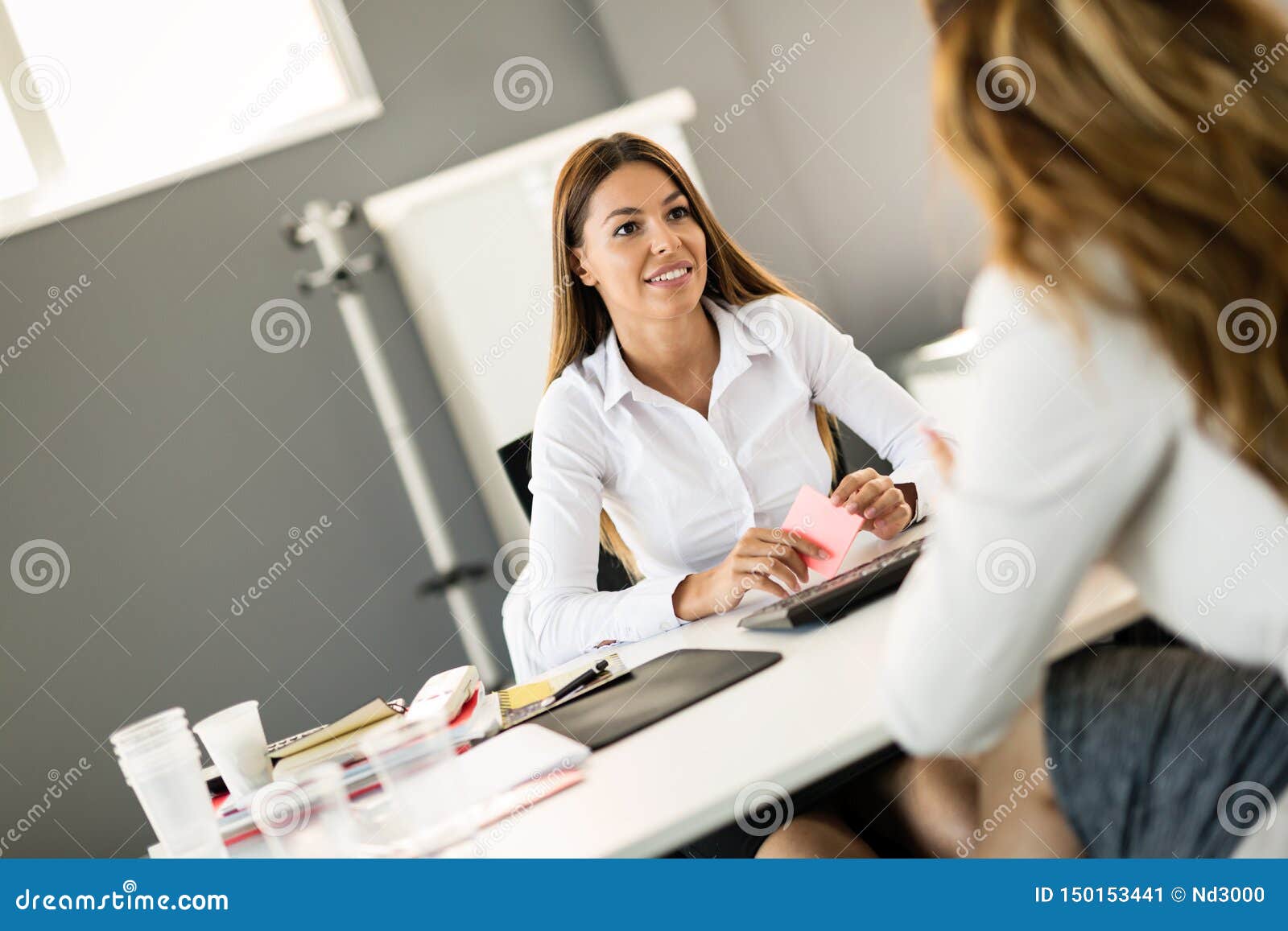 Picture of Job Interview in Modern Office Stock Image - Image of people ...