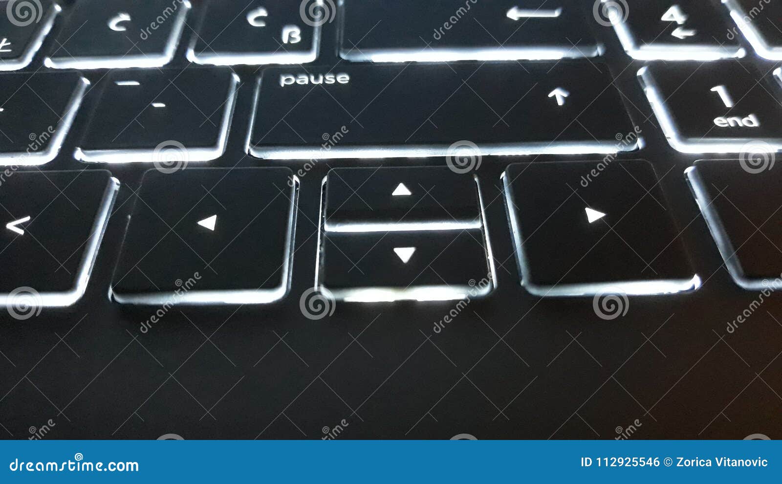 Keyboard light letters stock photo. Image of keyboard - 112925546