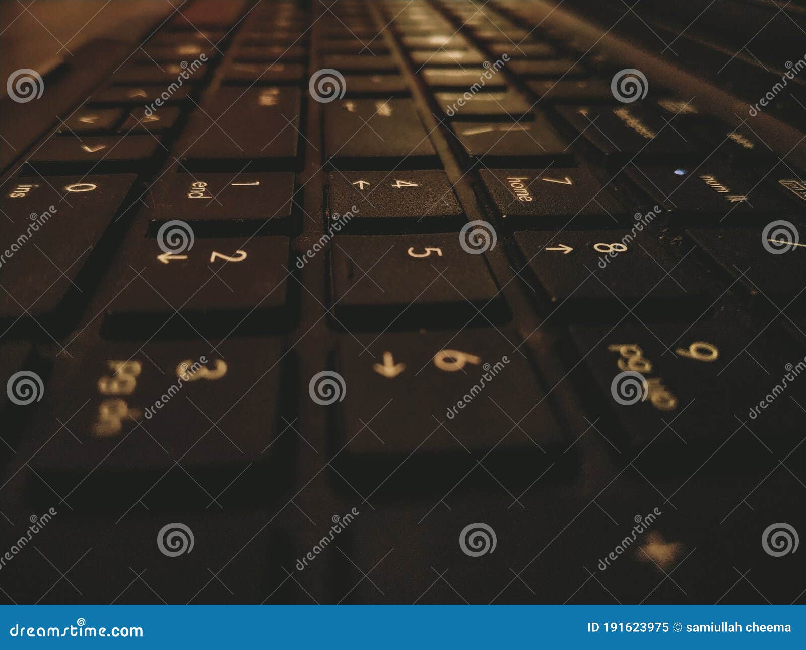 A Picture of Keyboard Numbers that Looks Beautiful.it Represents ...